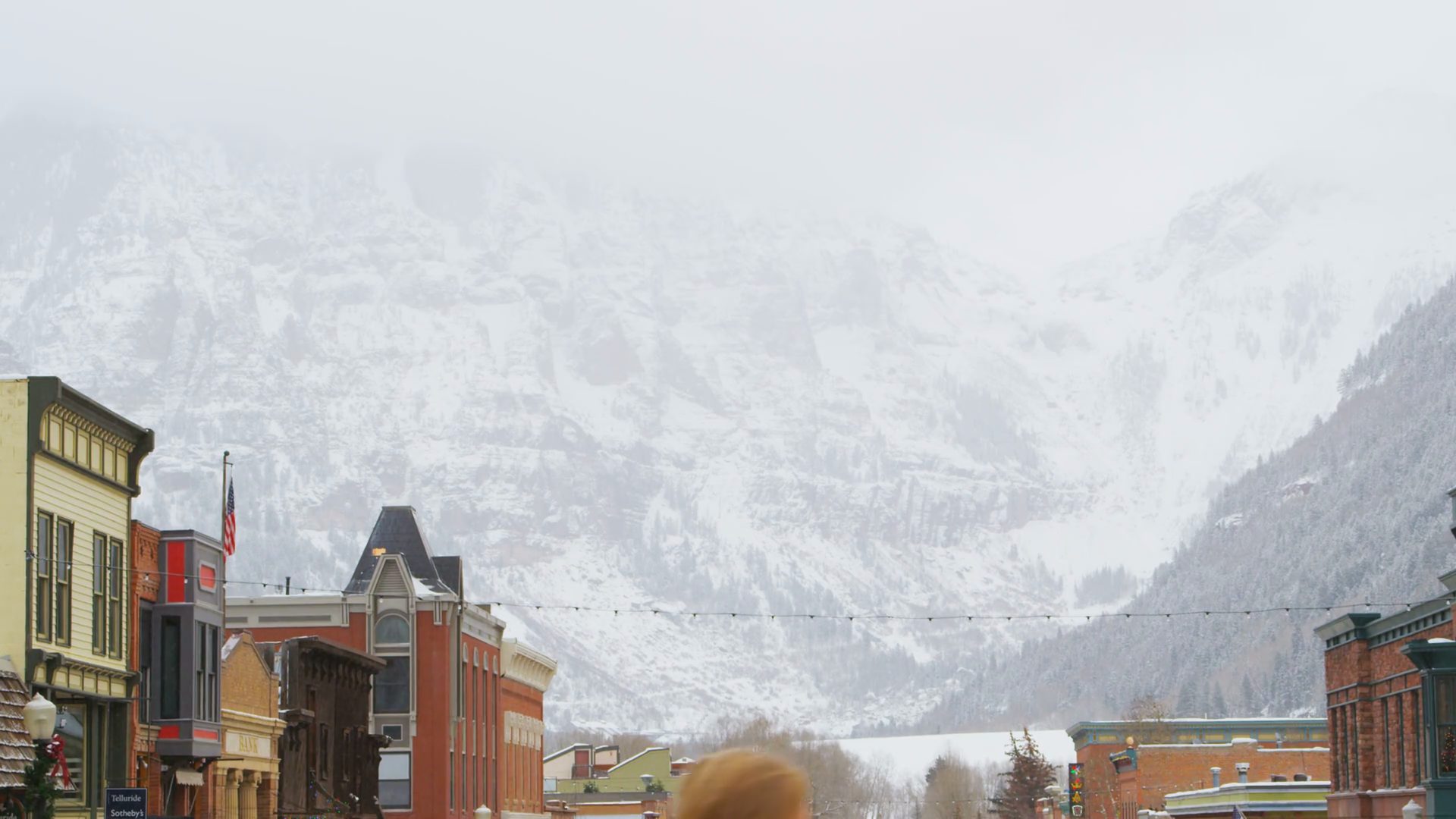 Telluride Against Mountain Backdrop Stock Footage SBV-300197893 ...