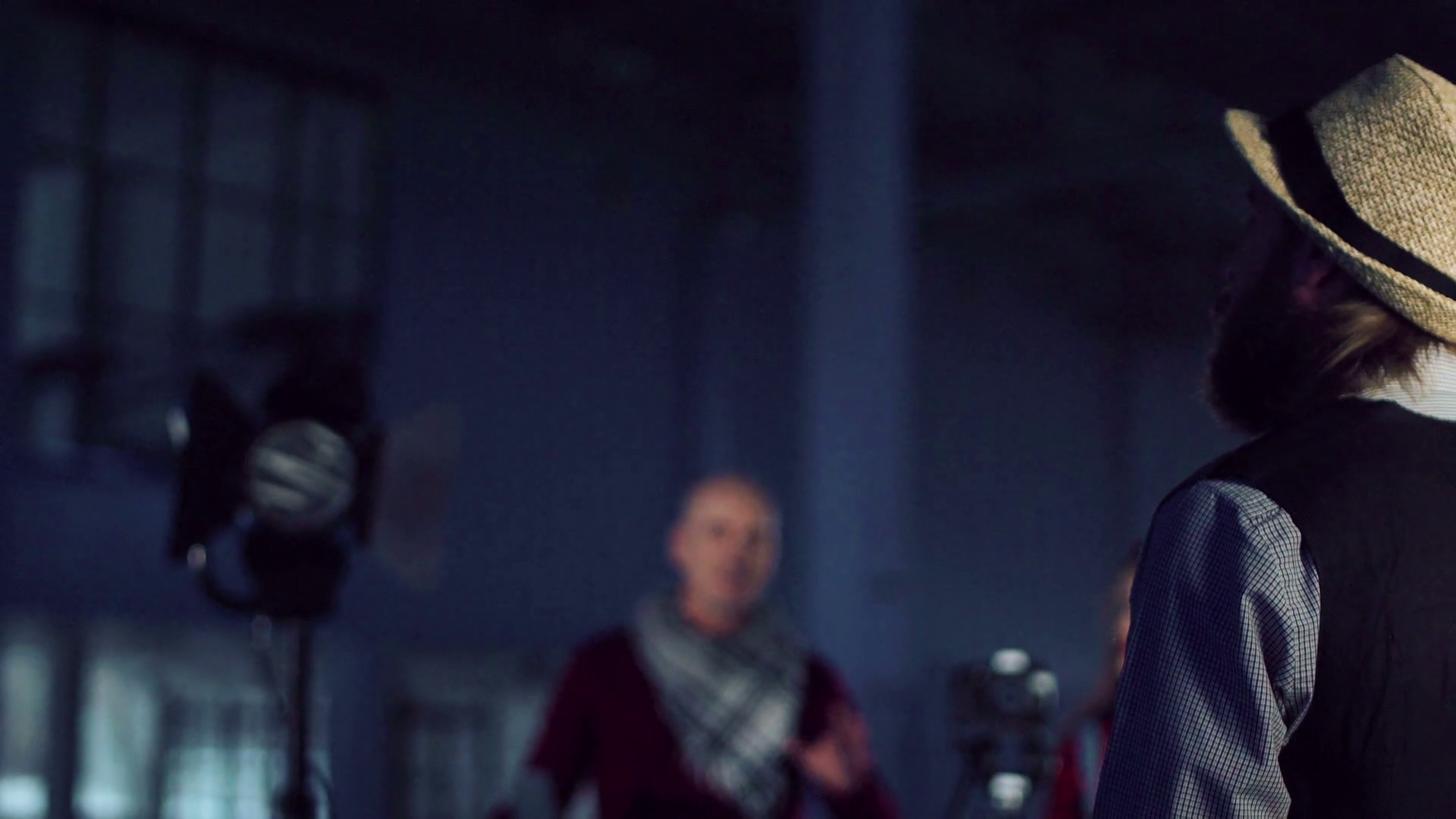 The Director Showing To Set Lighting On Stock Footage SBV-312735411 ...