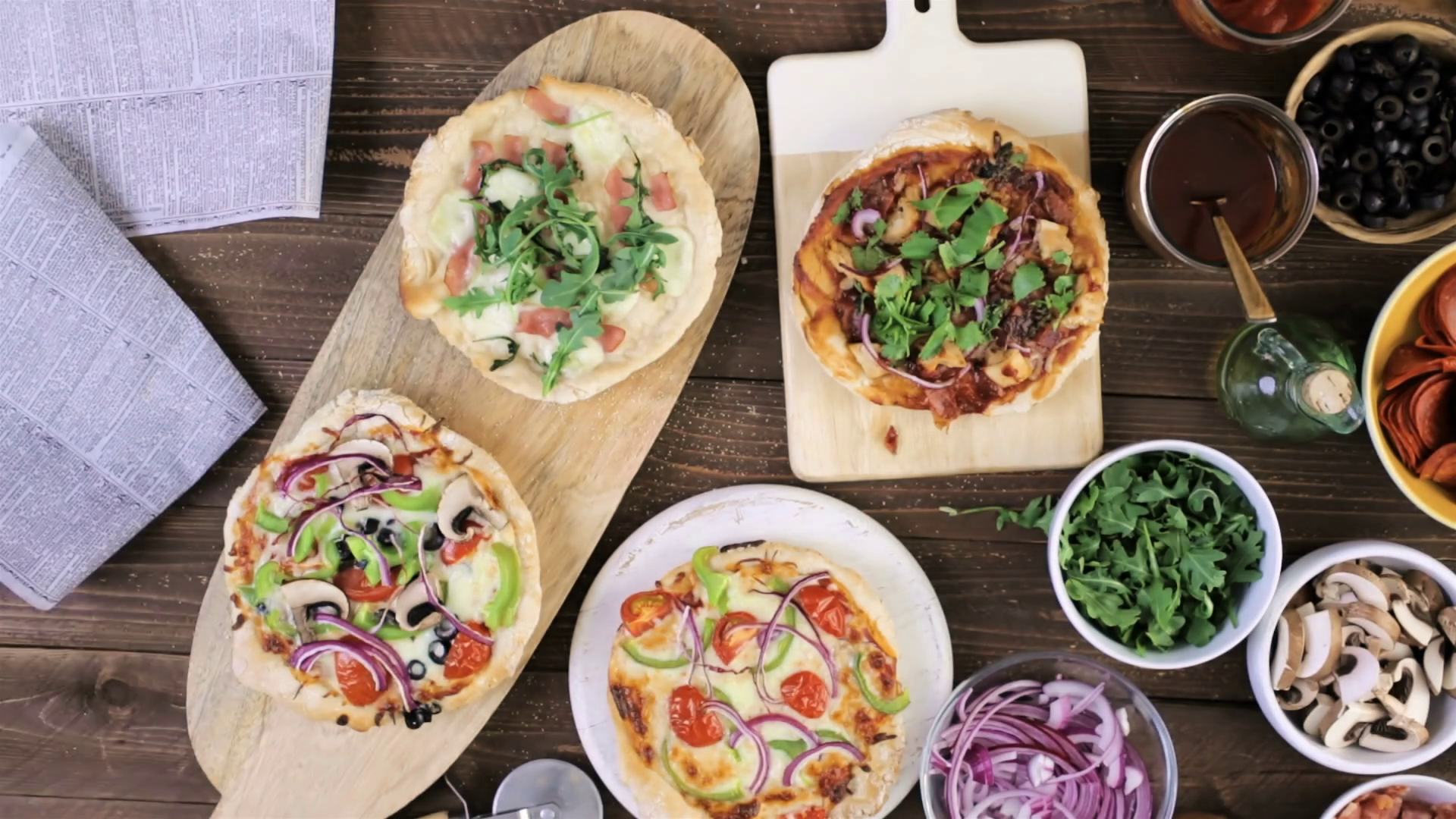 Time-lapse Eating Individual Pizzas From Stock Footage SBV-311830508 ...