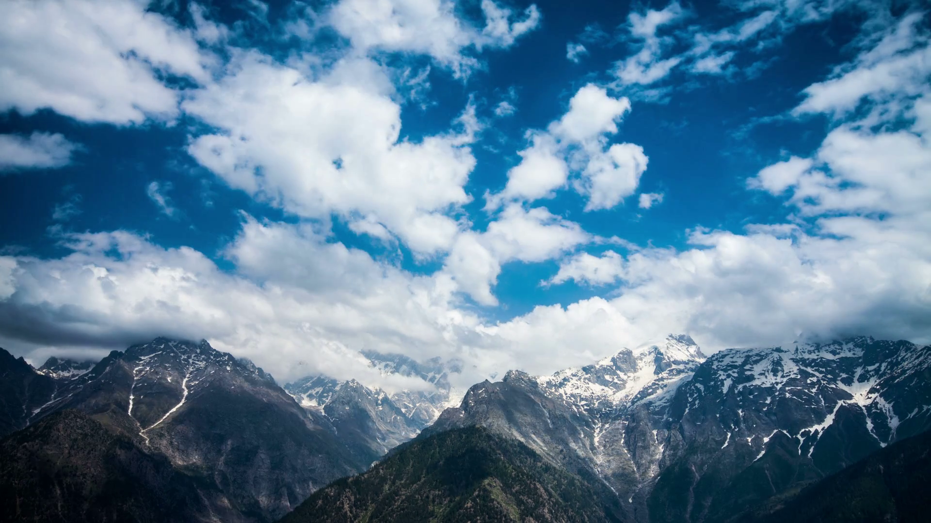 Time Lapse High Mountain Landscape Spiti Stock Footage SBV-302413419 ...