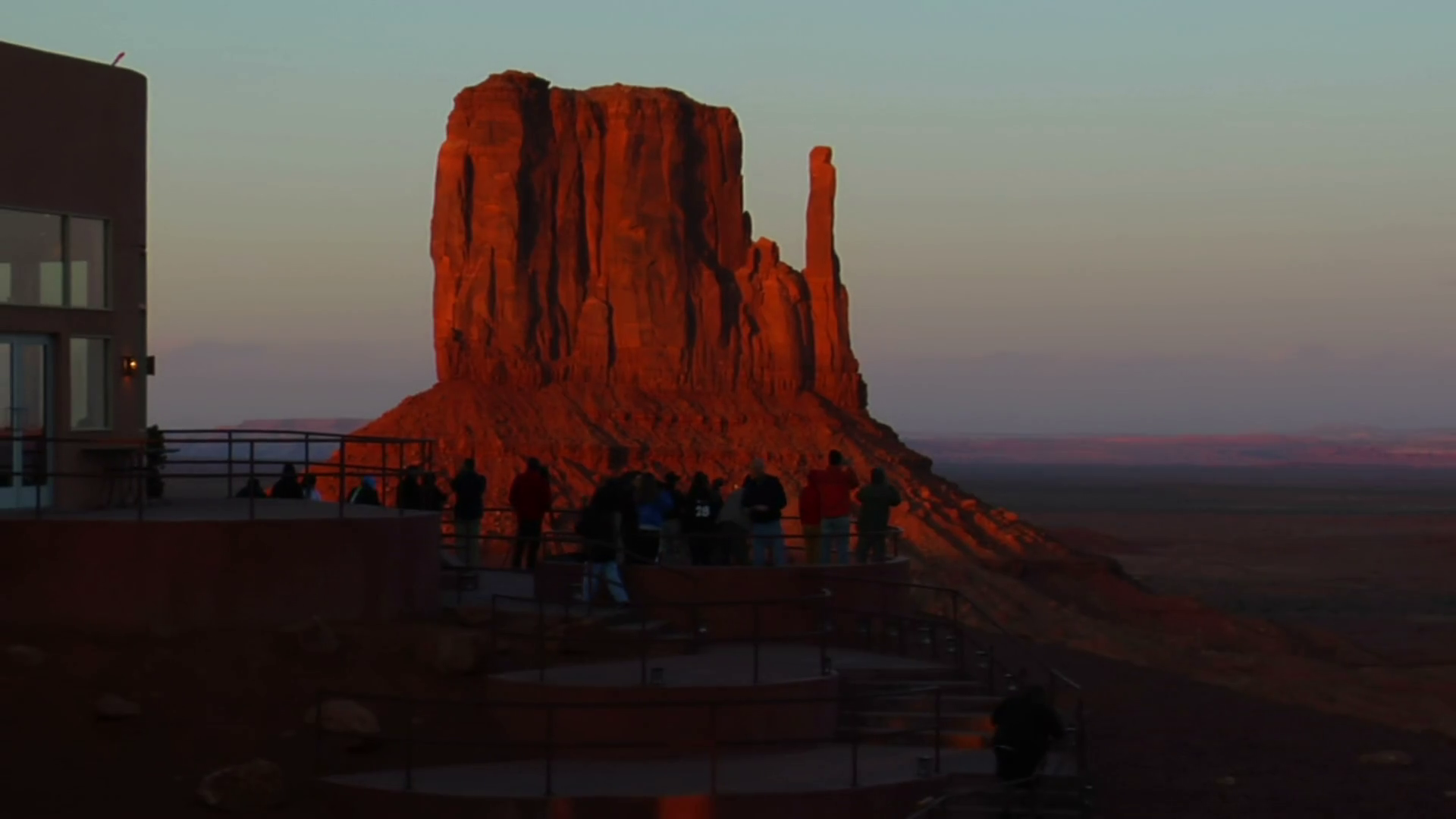 Tourists At Overlook Monument Valley Stock Footage SBV-300151710 ...
