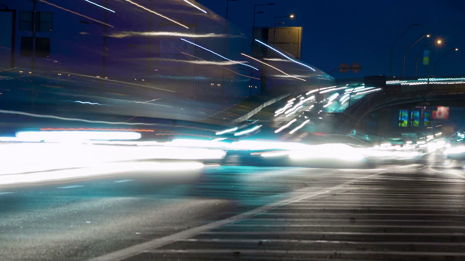 Traffic In Night City Time Lapse 4k Stock Footage SBV-303147161 ...