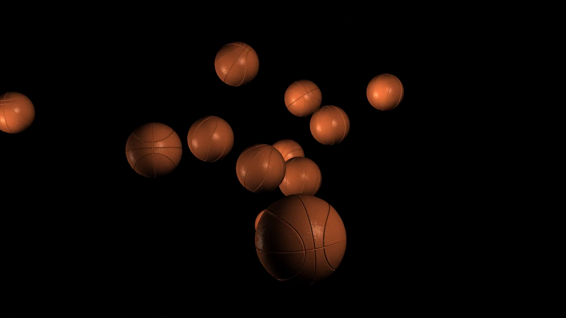 Transparent Flying Basketballs Alpha Channel Stock Motion Graphics SBV ...