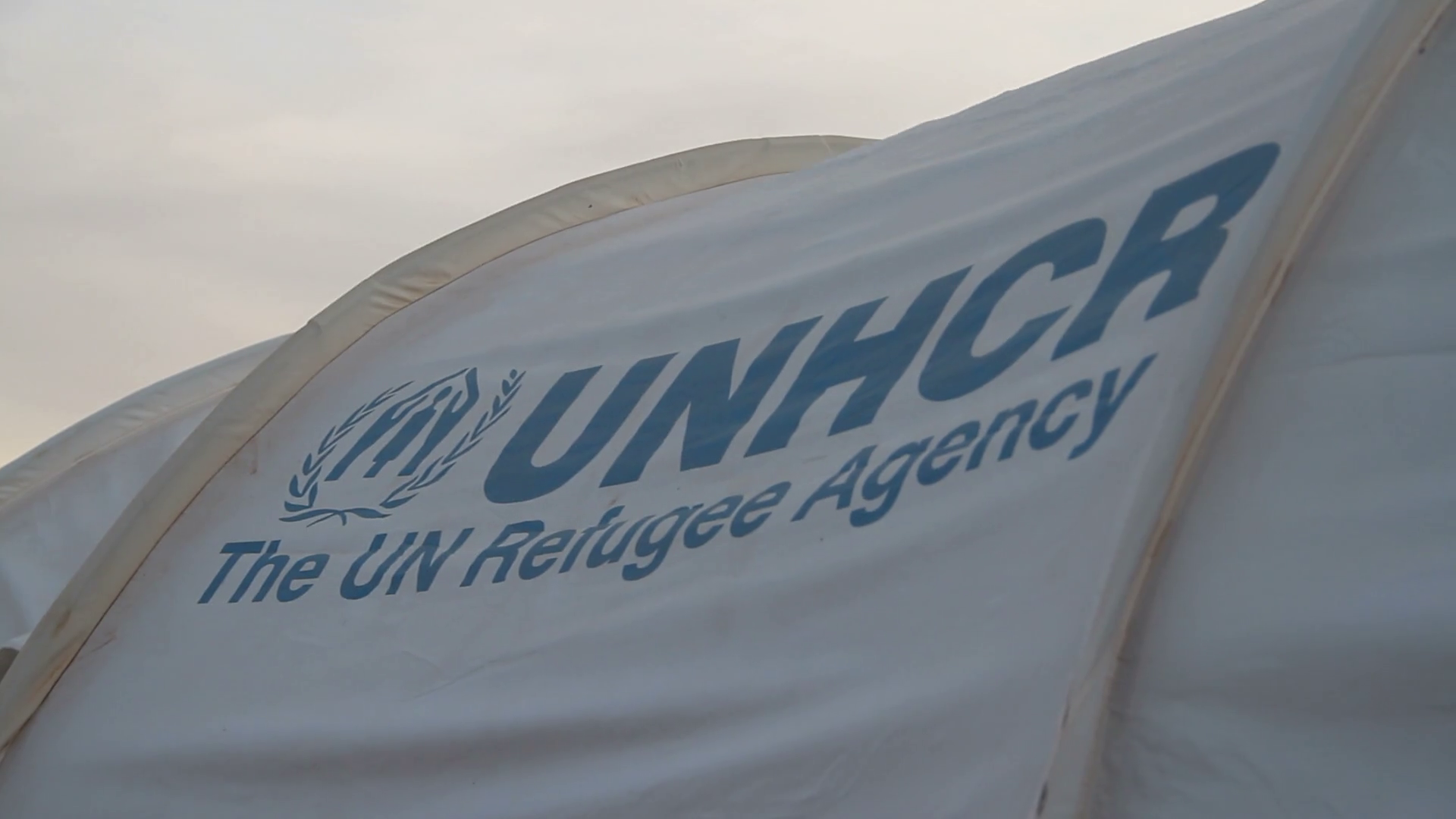 Un Refugee Tent Logo Stock Footage SBV-300151714 - Storyblocks