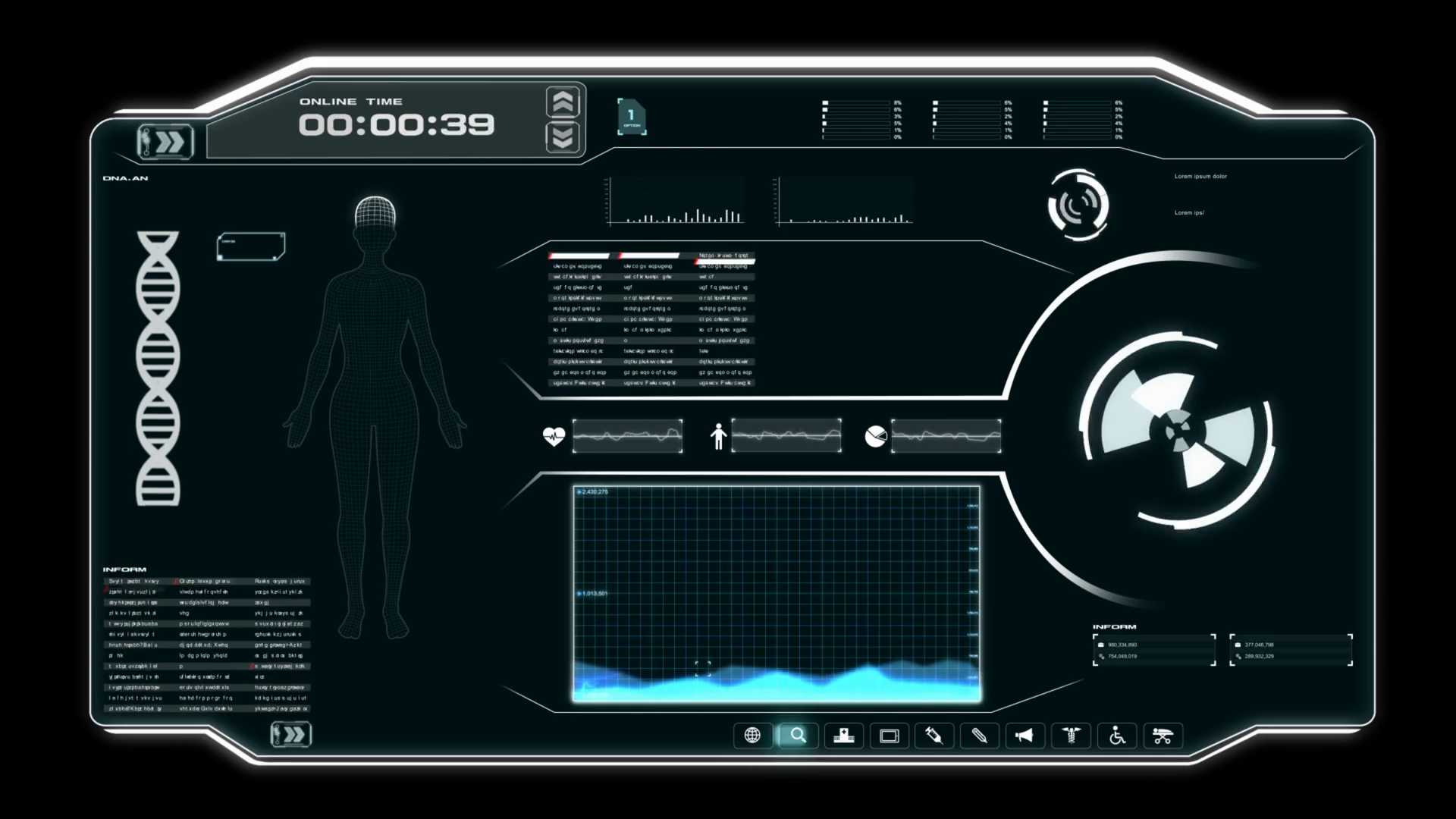 4 K Animation Hud Panel Graph Bar User Stock Motion Graphics SBV ...