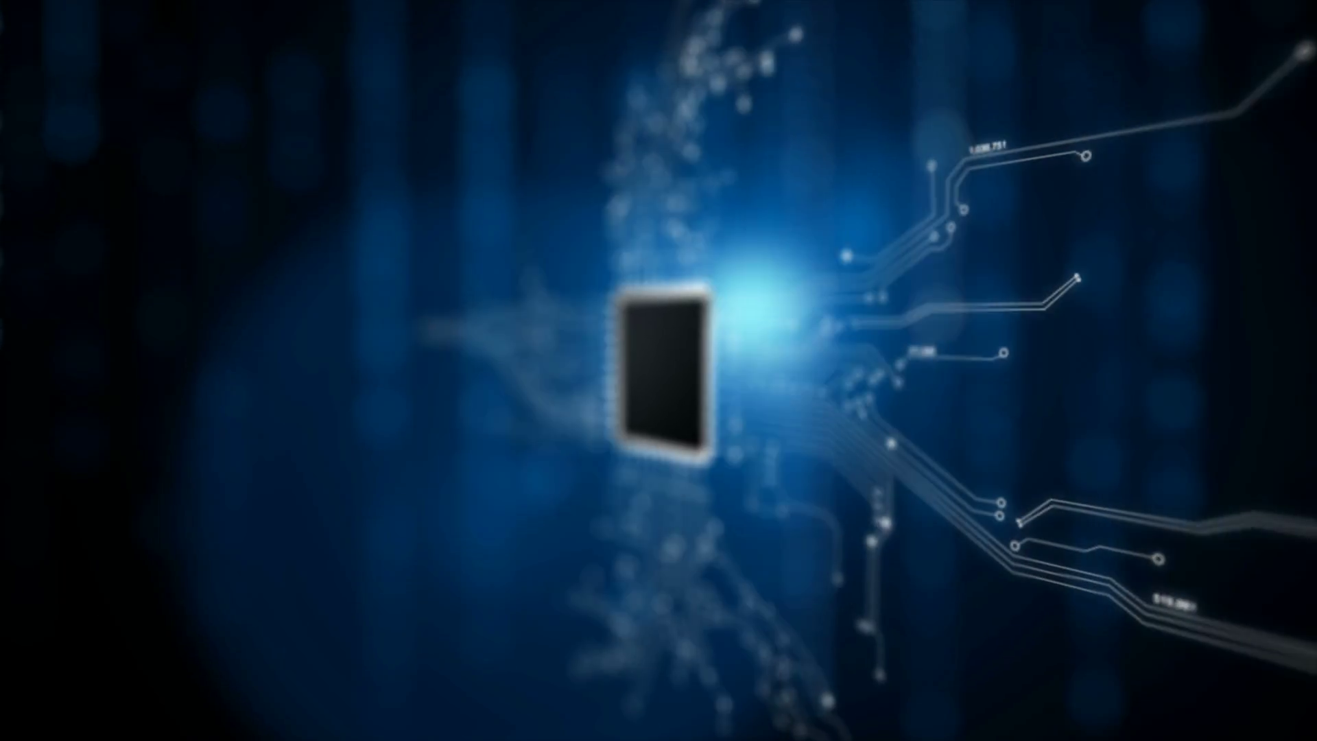 4k Cpu Chip Set Electric Circuit With Data Stock Motion Graphics SBV ...