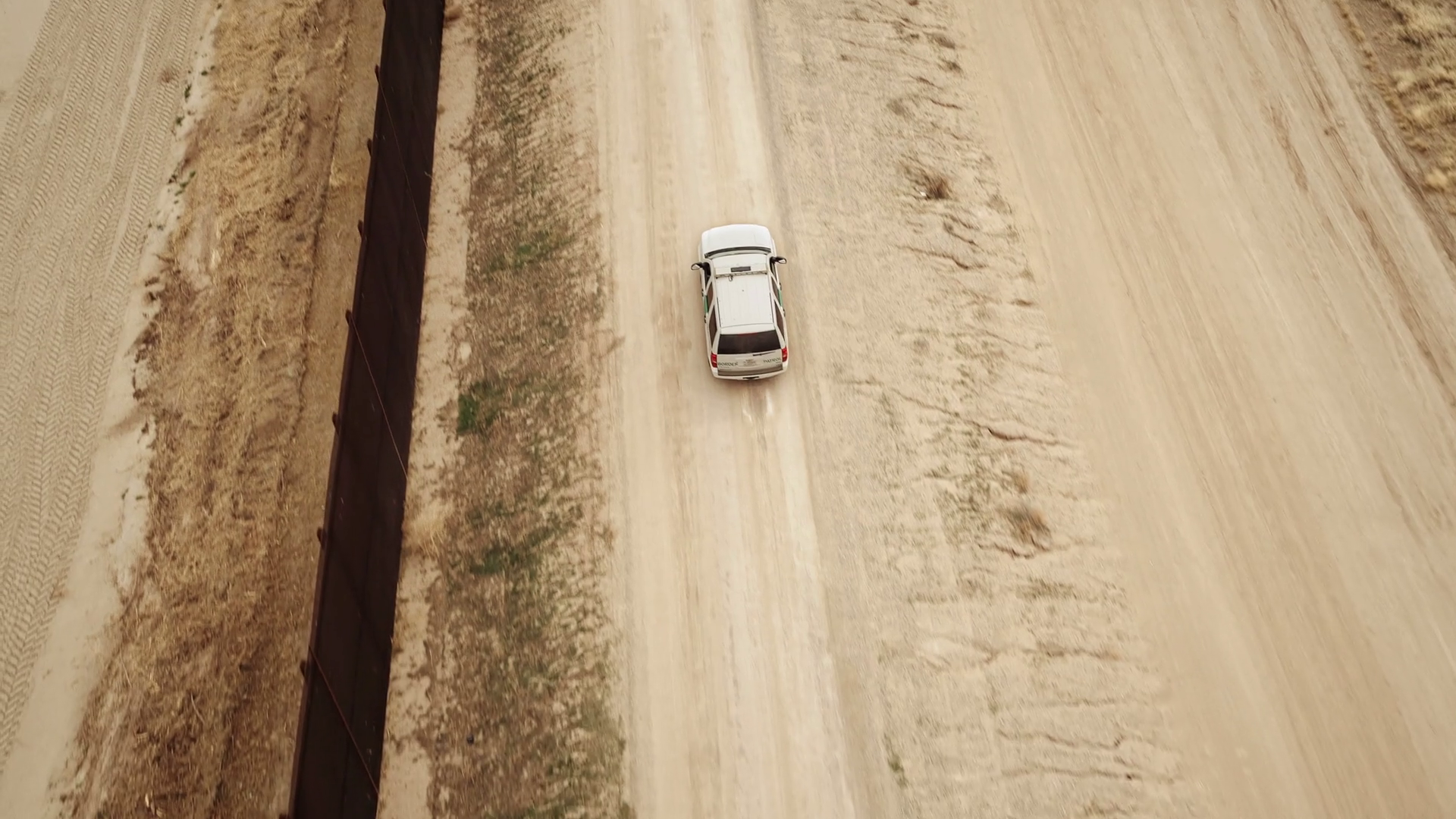 4k Uhd Aerial Birds Eye View Of Border Stock Footage SBV-313567714 ...