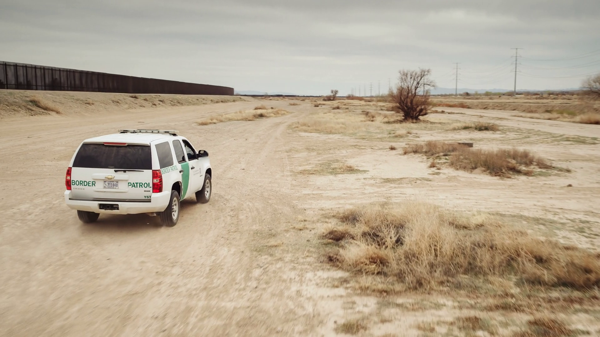 4k Uhd Aerial Following Border Patrol Along Stock Footage SBV-313567640 ...