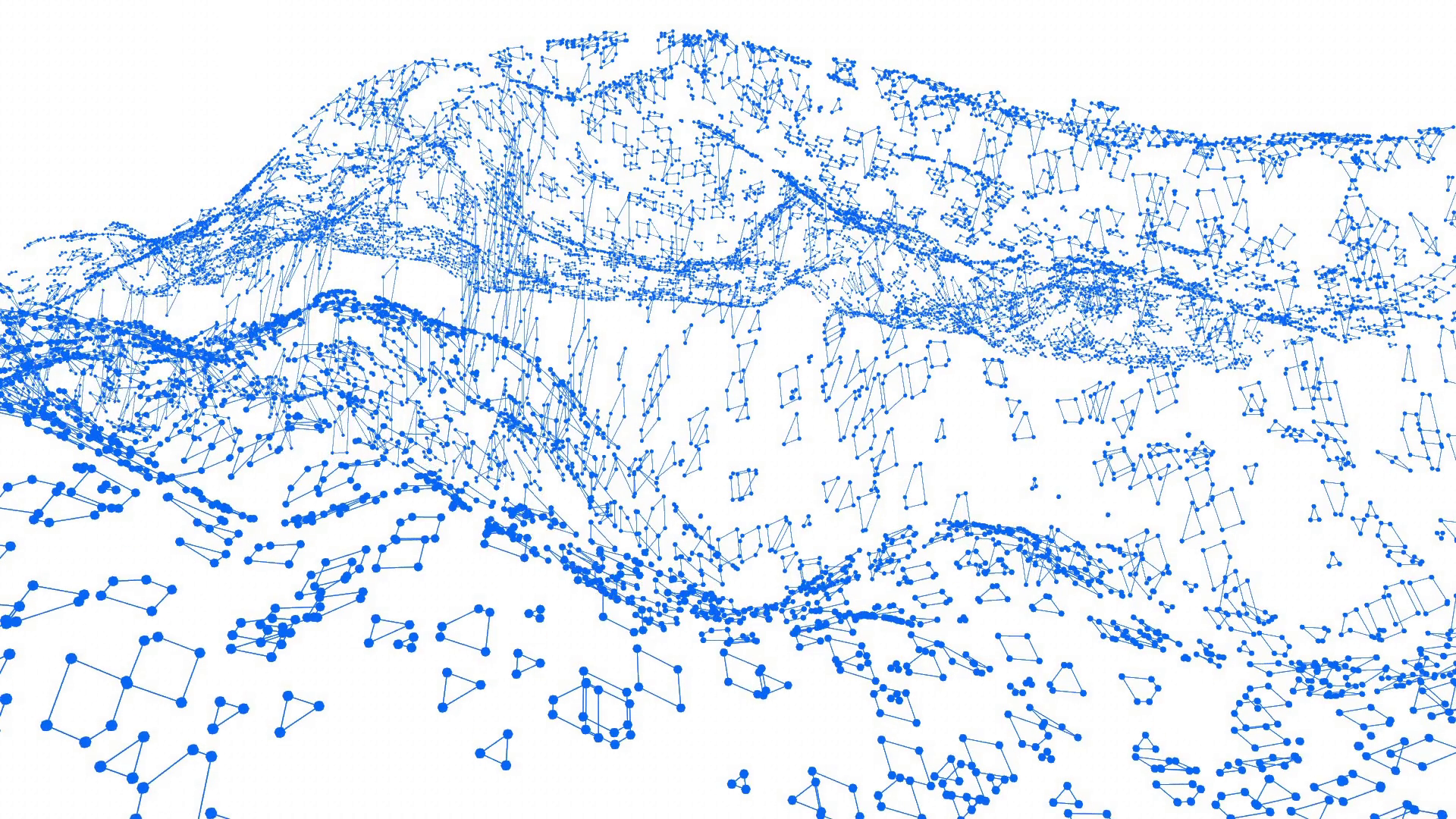 Abstract Simple Blue Waving 3d Grid Mesh Stock Motion Graphics SBV ...