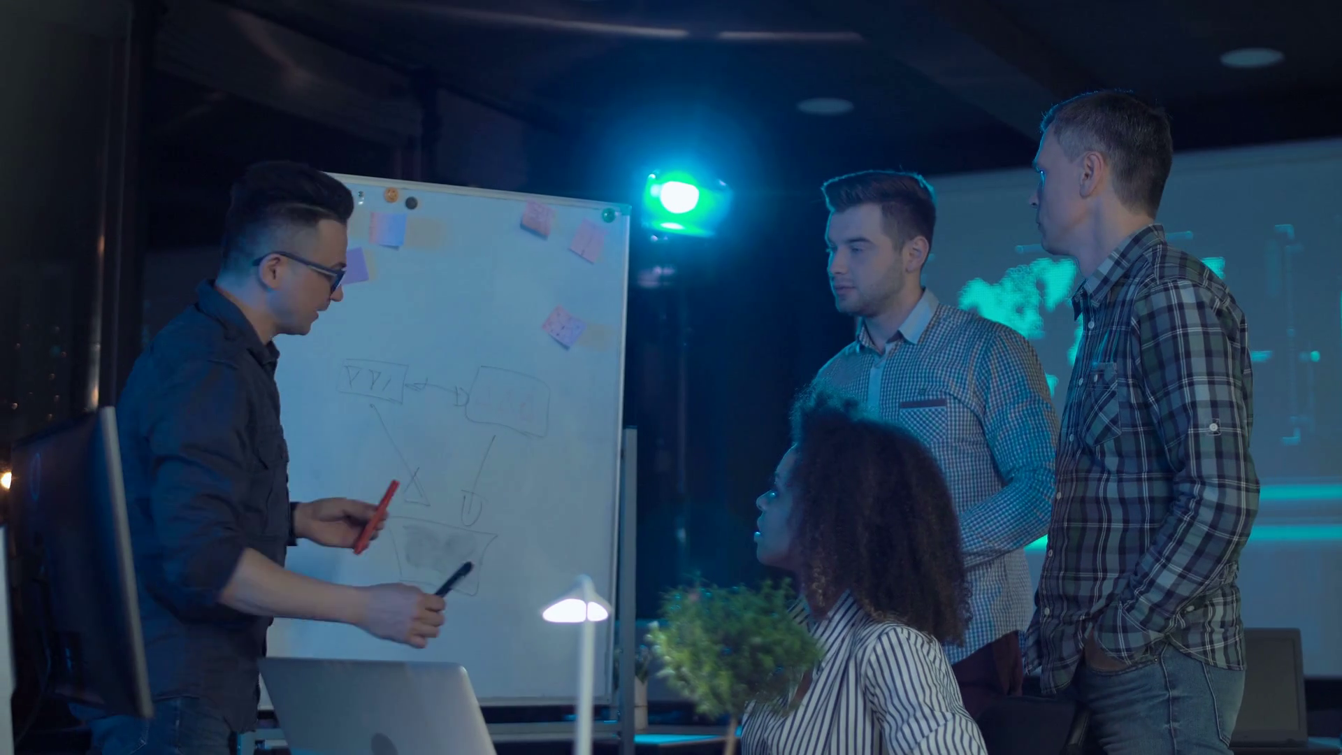 Business People Brainstorming Ideas On Stock Footage SBV-314462733 ...