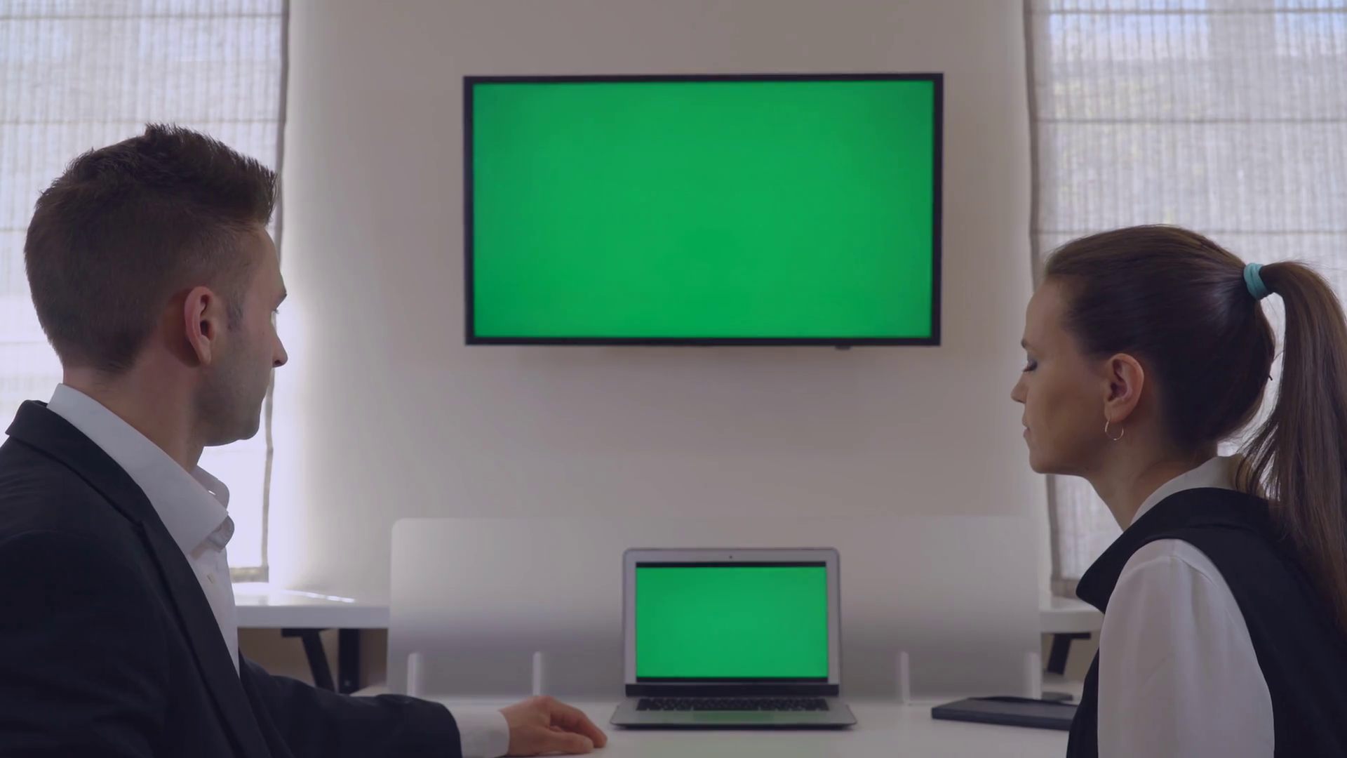 Business People In Office Back View Employee Stock Footage SBV ...