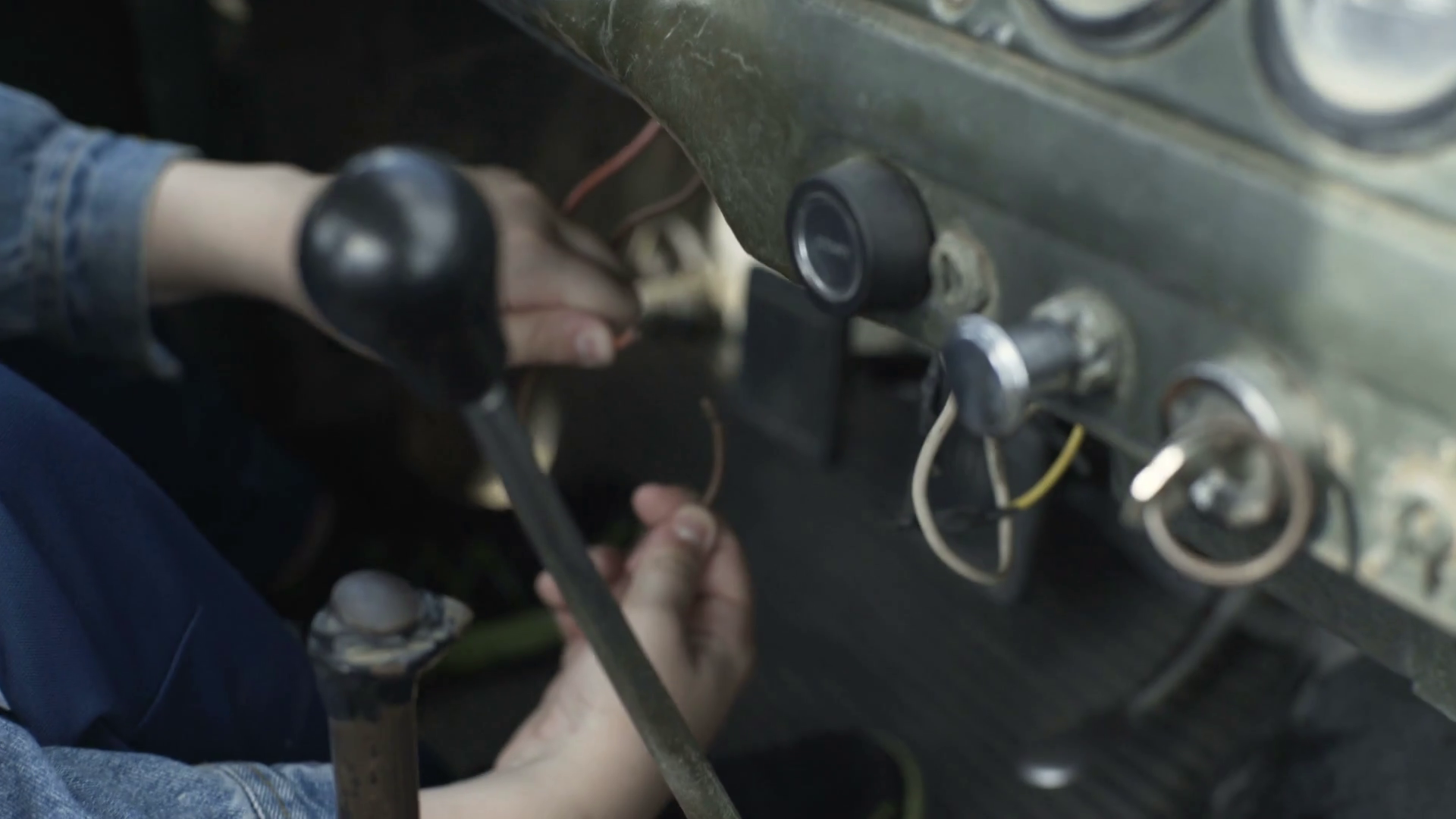 Car Thief Wiring Electrical Circuits On Stock Footage SBV-316354459 ...