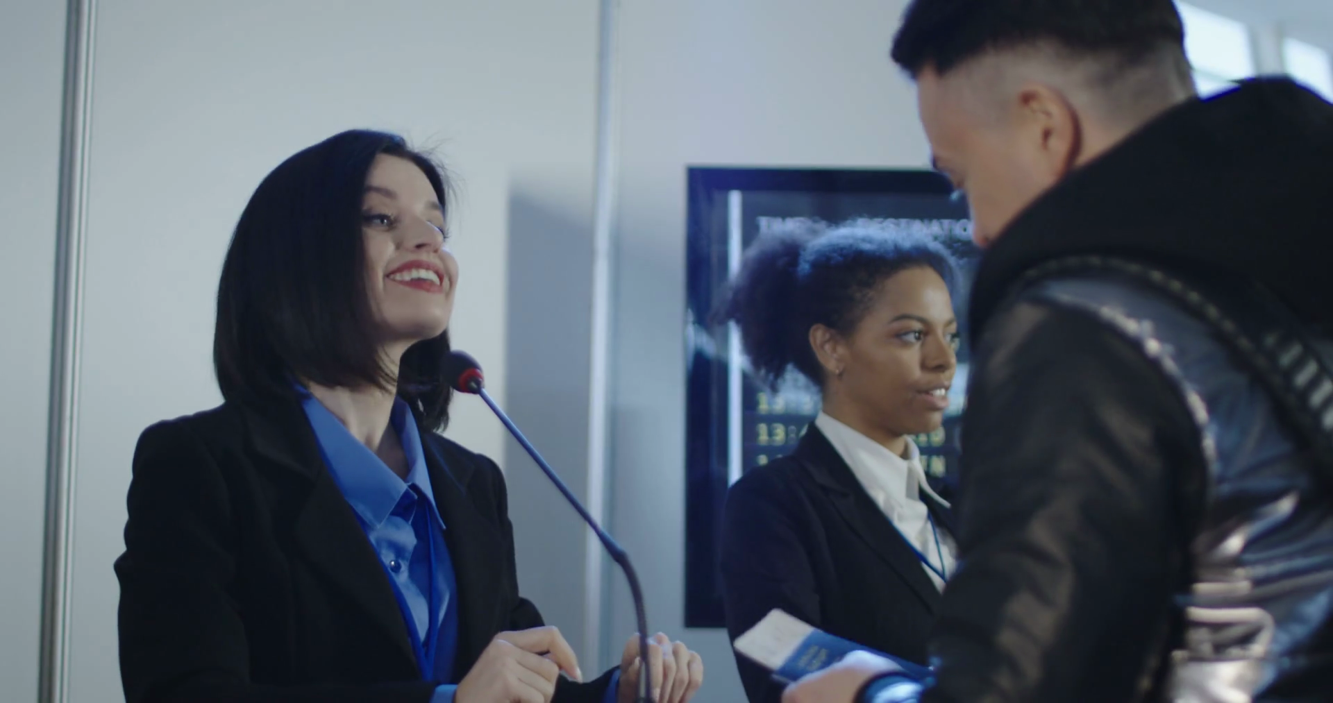 Cheerful Multiethnic Women Working In Stock Footage SBV-321816960 ...