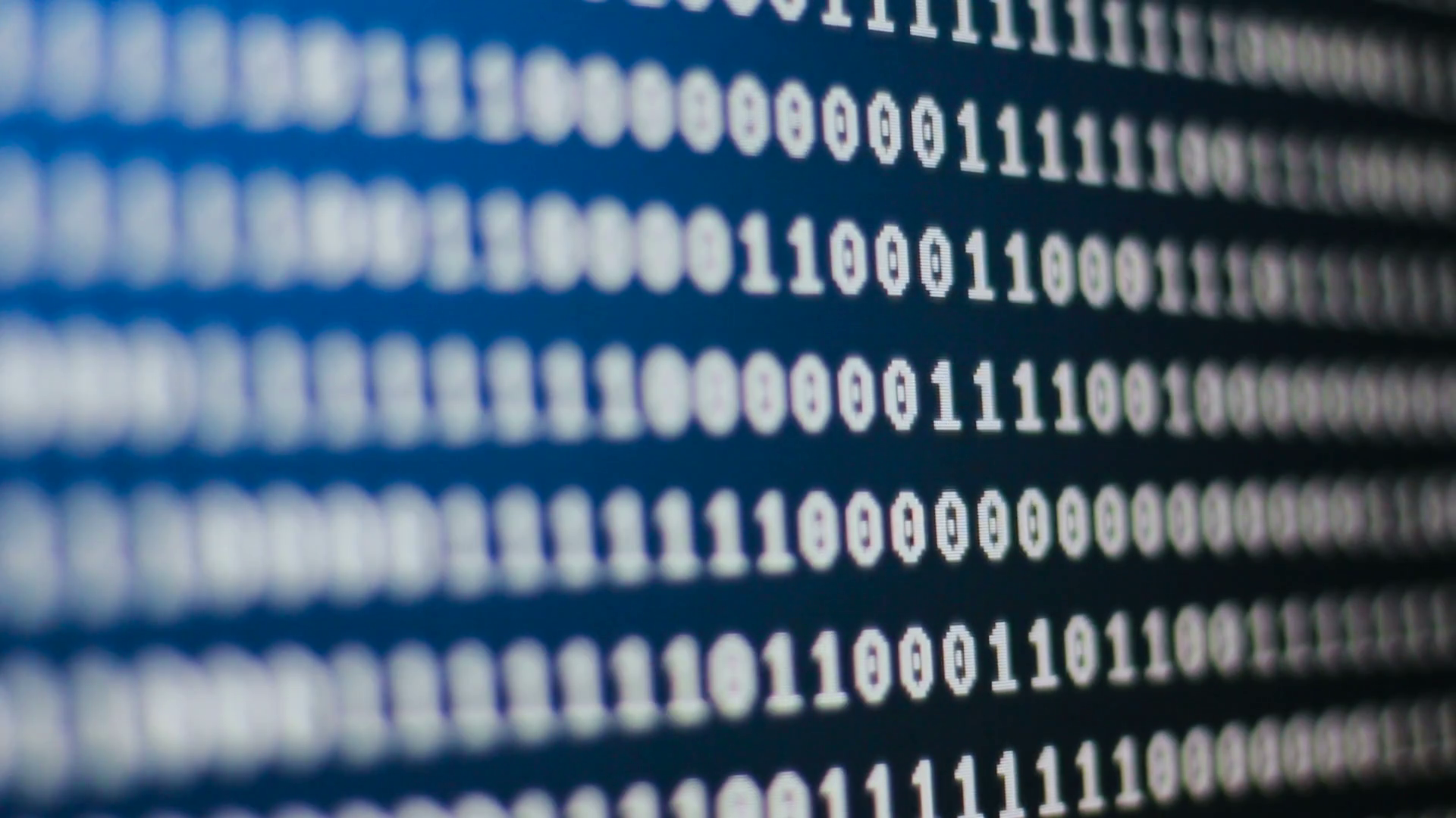 Close Up Shot Random Binary Digi Number 0 1 Stock Footage SBV-314374748 ...