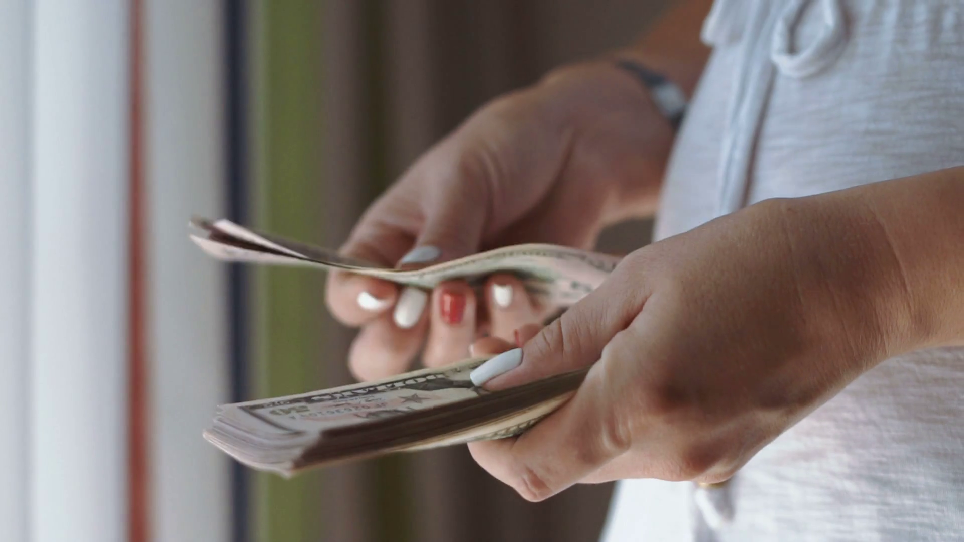 Close-up Side View Of Hands Of Female Stock Footage SBV-317223323 - Storyblocks