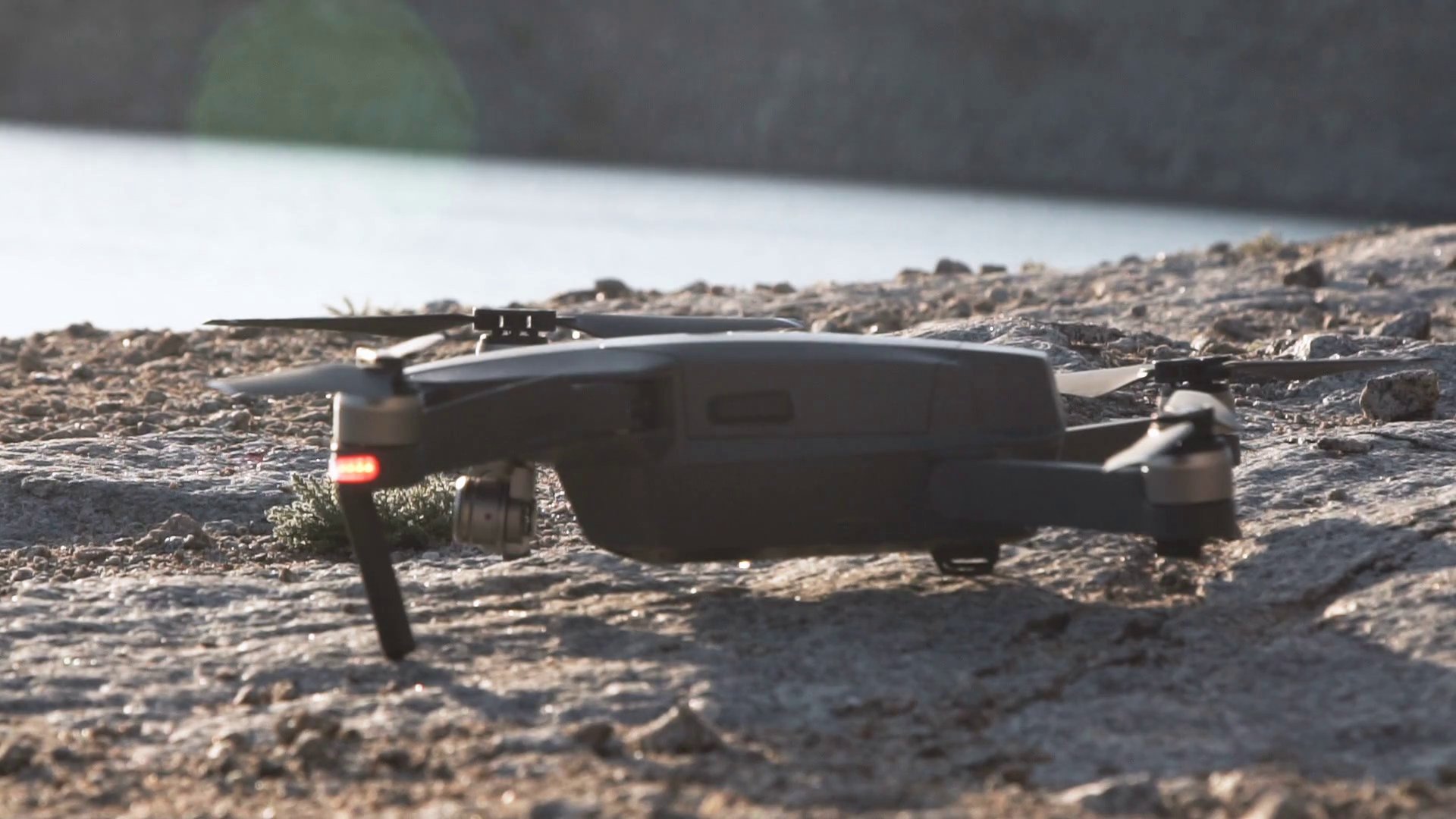 Close View Of Takeoff Drone Start To Fly Stock Footage SBV-317907907 ...