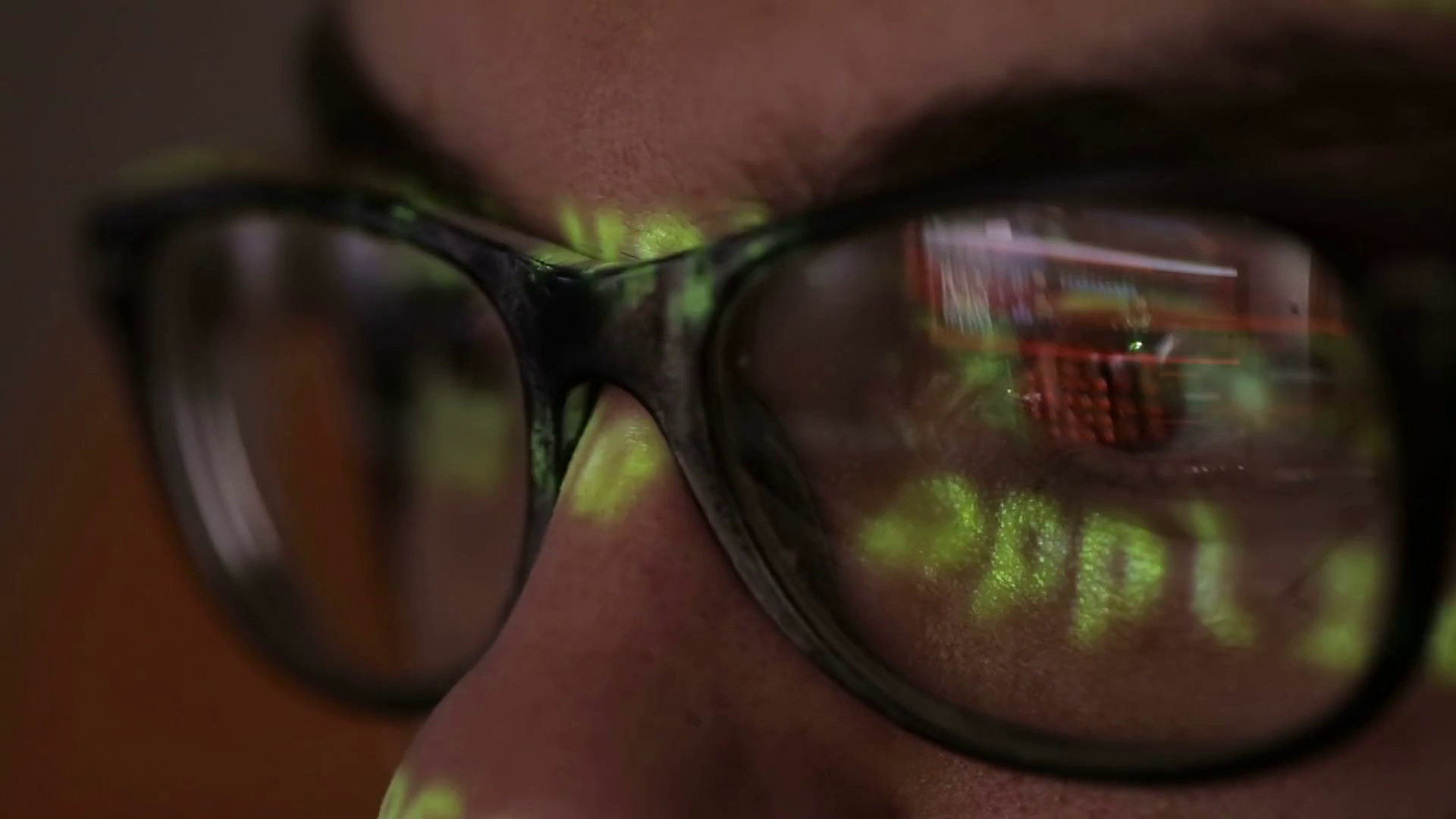 Code Reflection In Hackers Glasses Hacker Stock Footage SBV-313521238 - Storyblocks