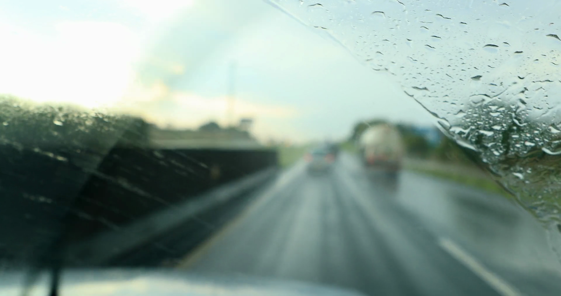 Driving With Storm Car Drives On Highway Stock Footage SBV-318975781 ...