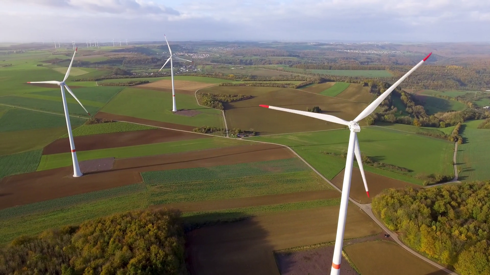 Drone Windmill Turn Around Stock Footage SBV-318631850 - Storyblocks