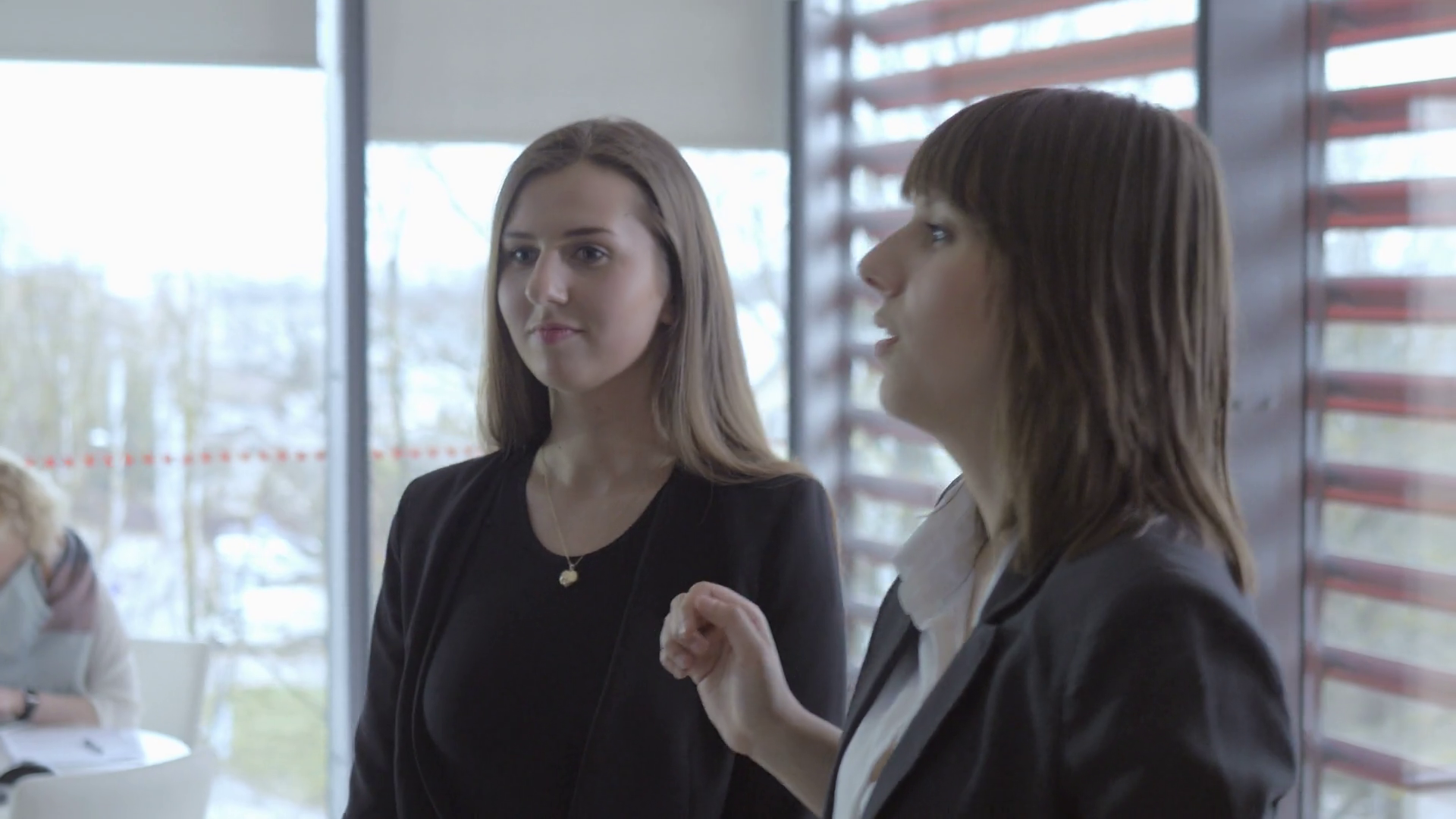 Friendly Workers Hugging With In Workplace Stock Footage SBV-314068145 ...