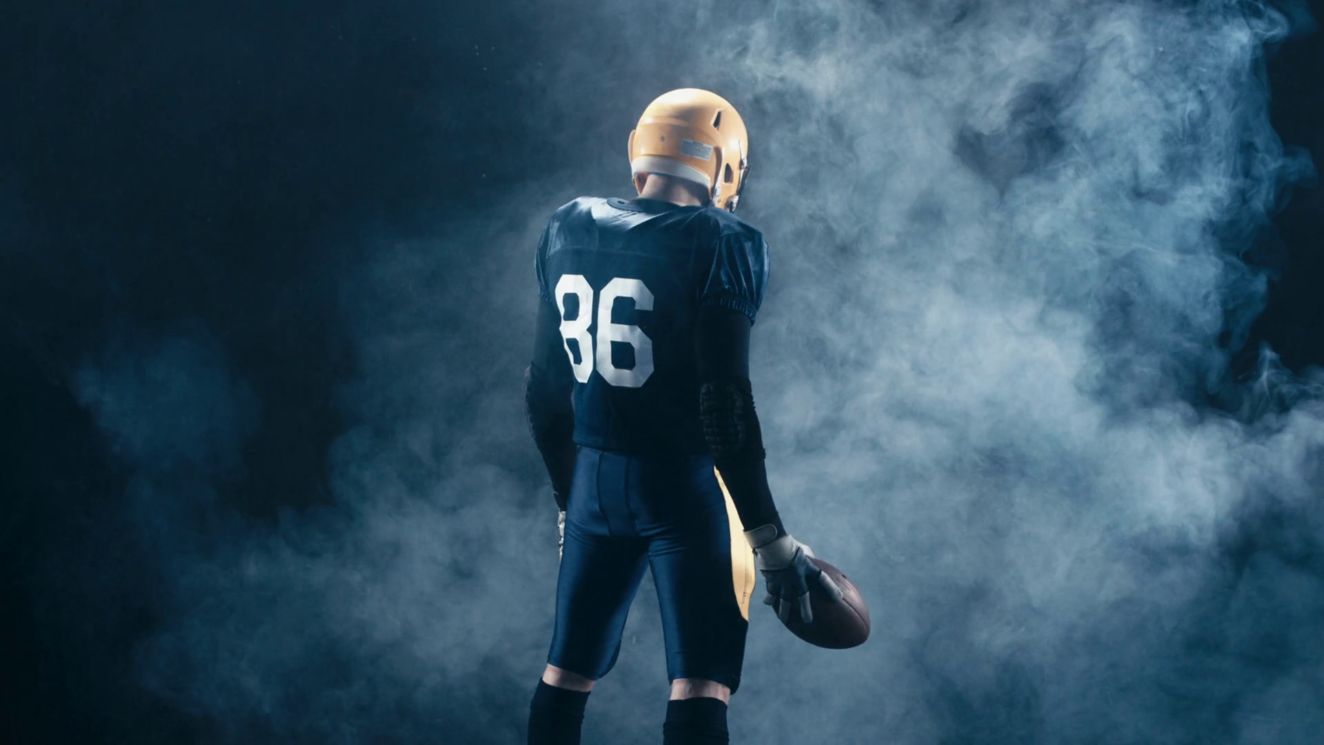 Full Portrait Rear View Of Caucasian Male Stock Footage SBV-314256056 ...