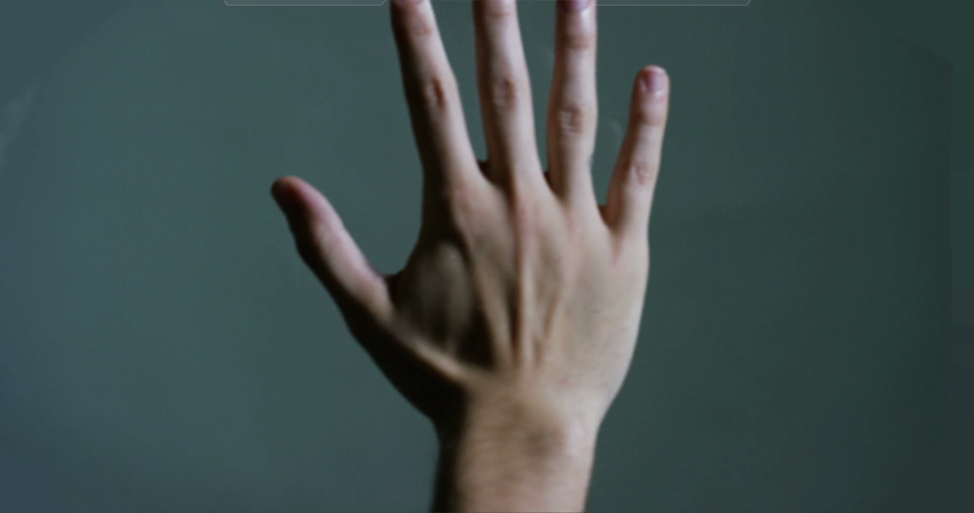 Handprint Leaning On Control Glass Biometric Stock Footage SBV ...