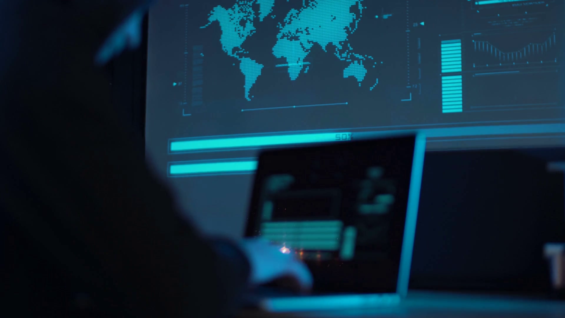 Hands Of Unrecognizable Man Hacker Typing Stock Footage SBV-314439857 ...