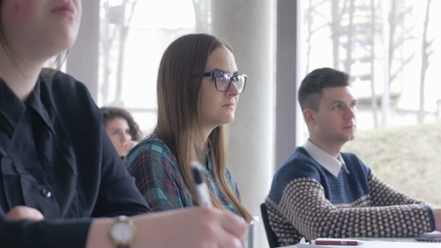 College Students In Classroom Stock Footage: Royalty-Free Video Clips ...