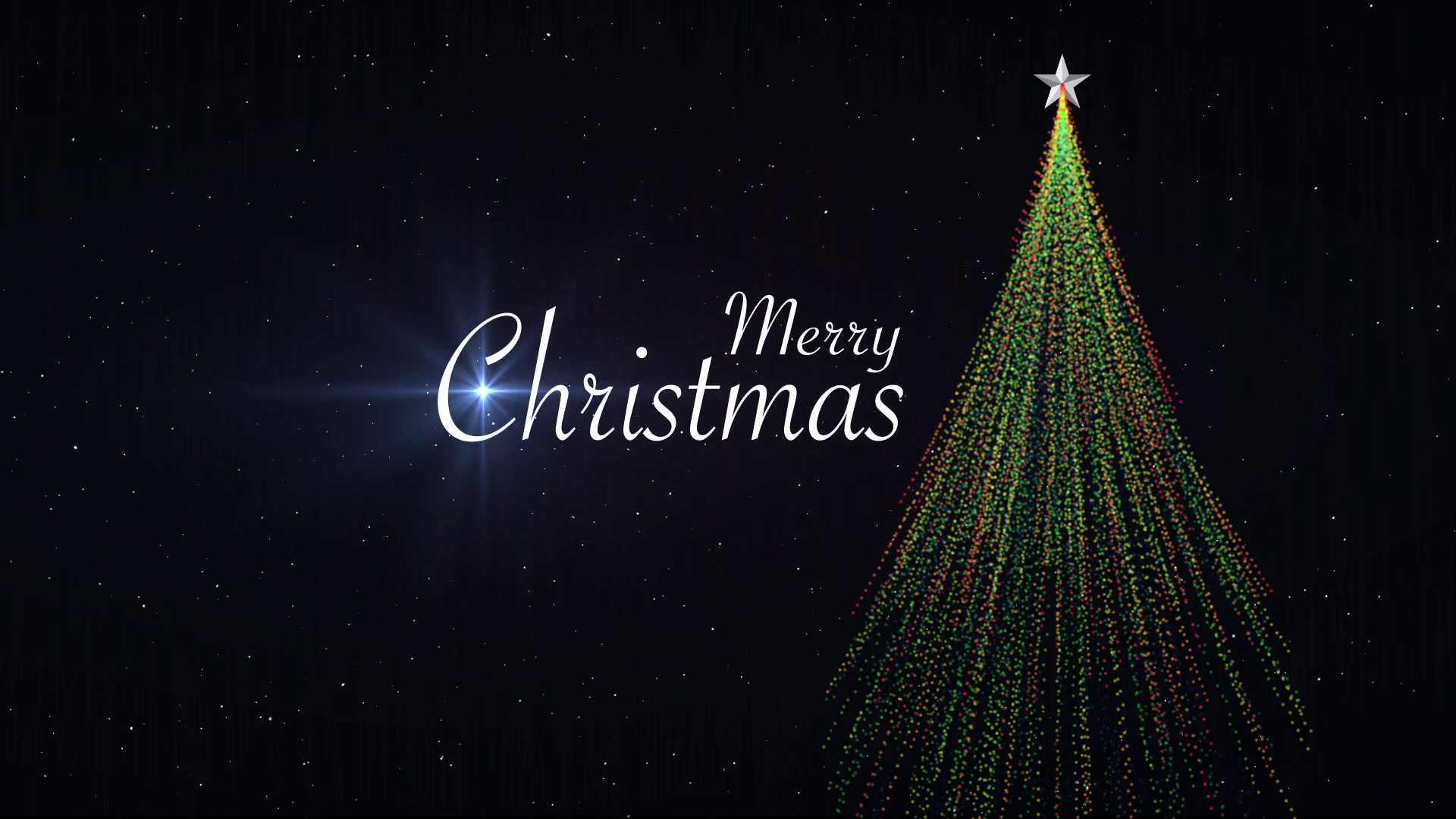 Merry Christmas Abstract Tree Title Stock Motion Graphics SBV-318072403 ...