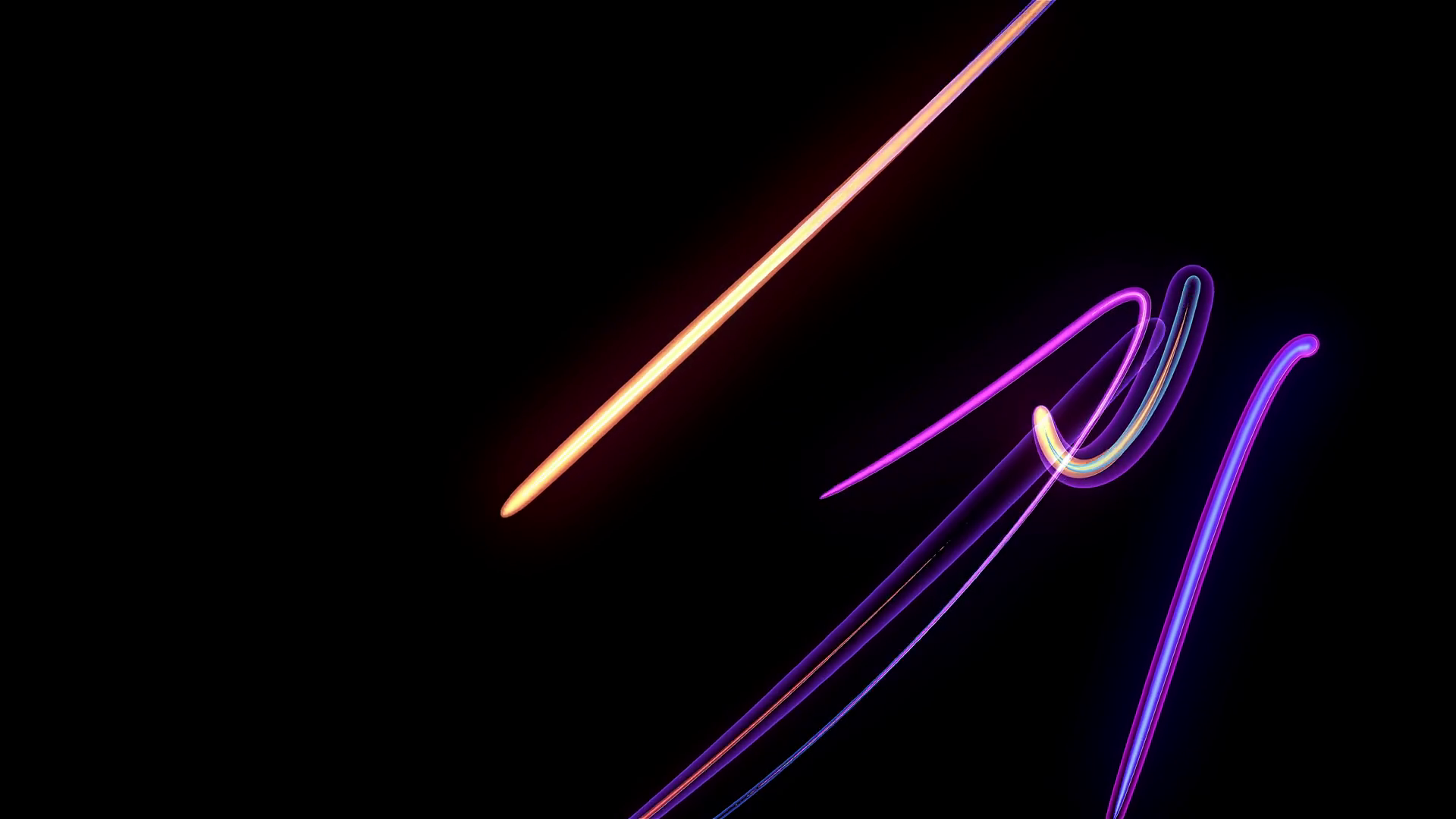 Multi Colored Neon Streamers Over Black Background Motion Background 00 ...