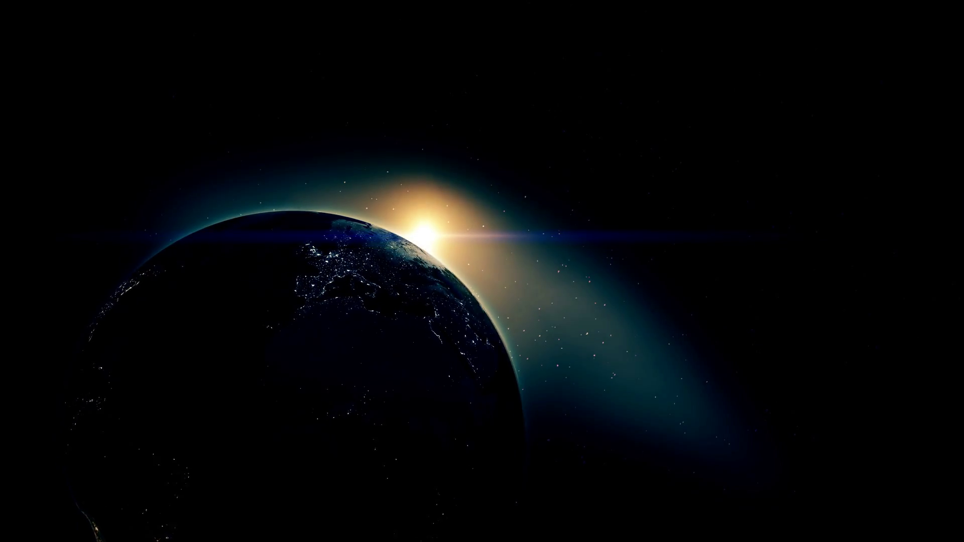 Realistic Sunrise On Earth From Deep Space Stock Motion Graphics SBV ...