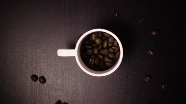 Coffee Beans Falling Slow Motion Stock Footage: Royalty-Free Video ...