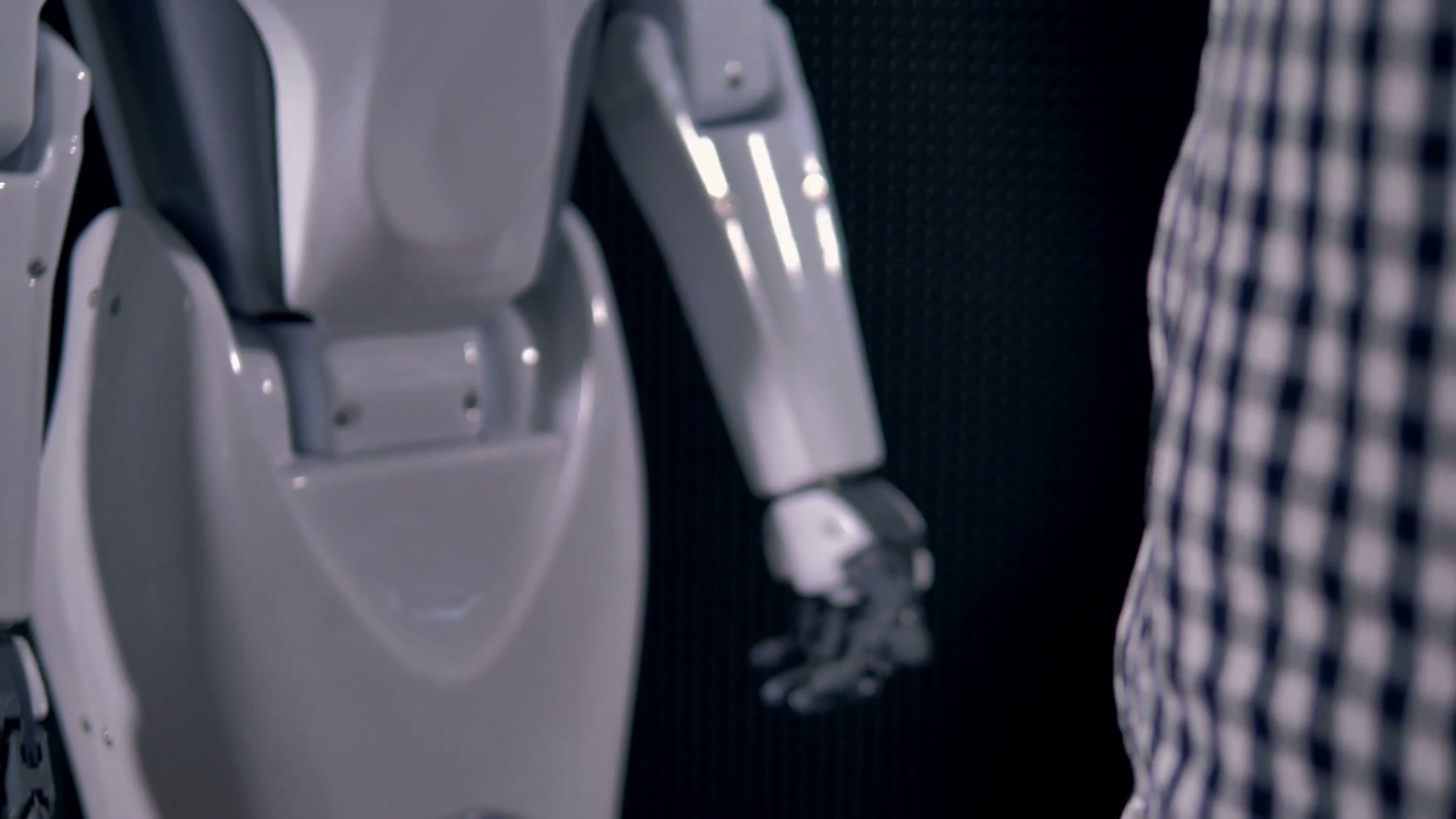 Robotic Human Hands Join In Handshake Stock Footage SBV-316331780 ...