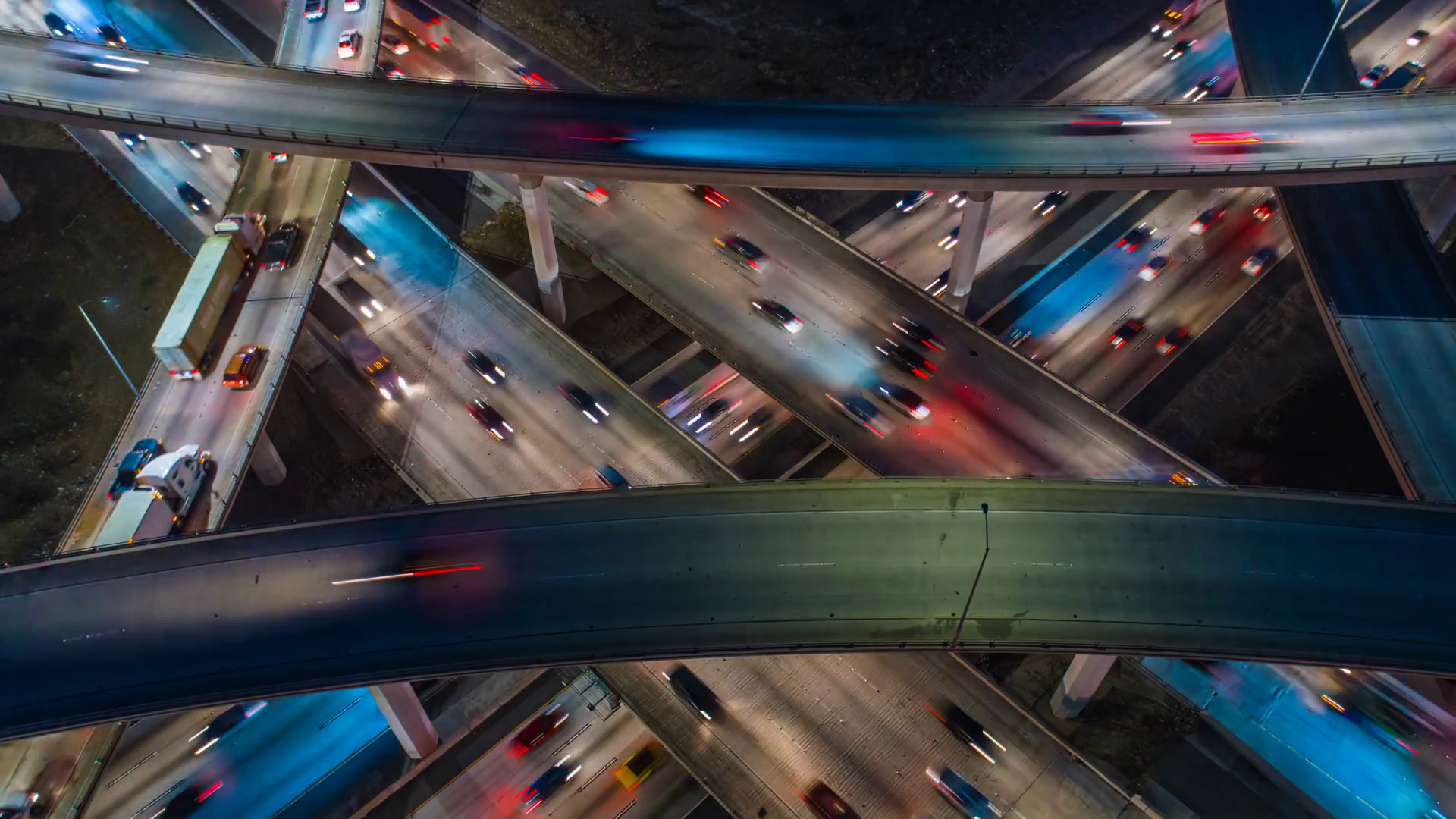 Time Lapse Above Freeway Highway In New York Stock Footage SBV ...