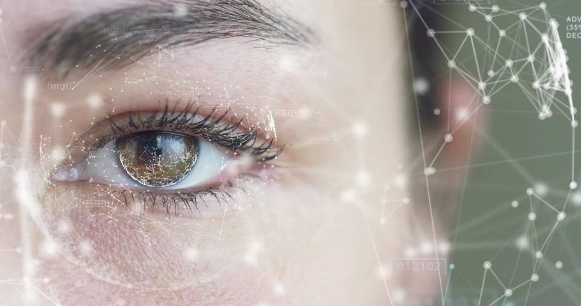 Woman Being Futuristic Vision Vision Control Stock Footage SBV ...