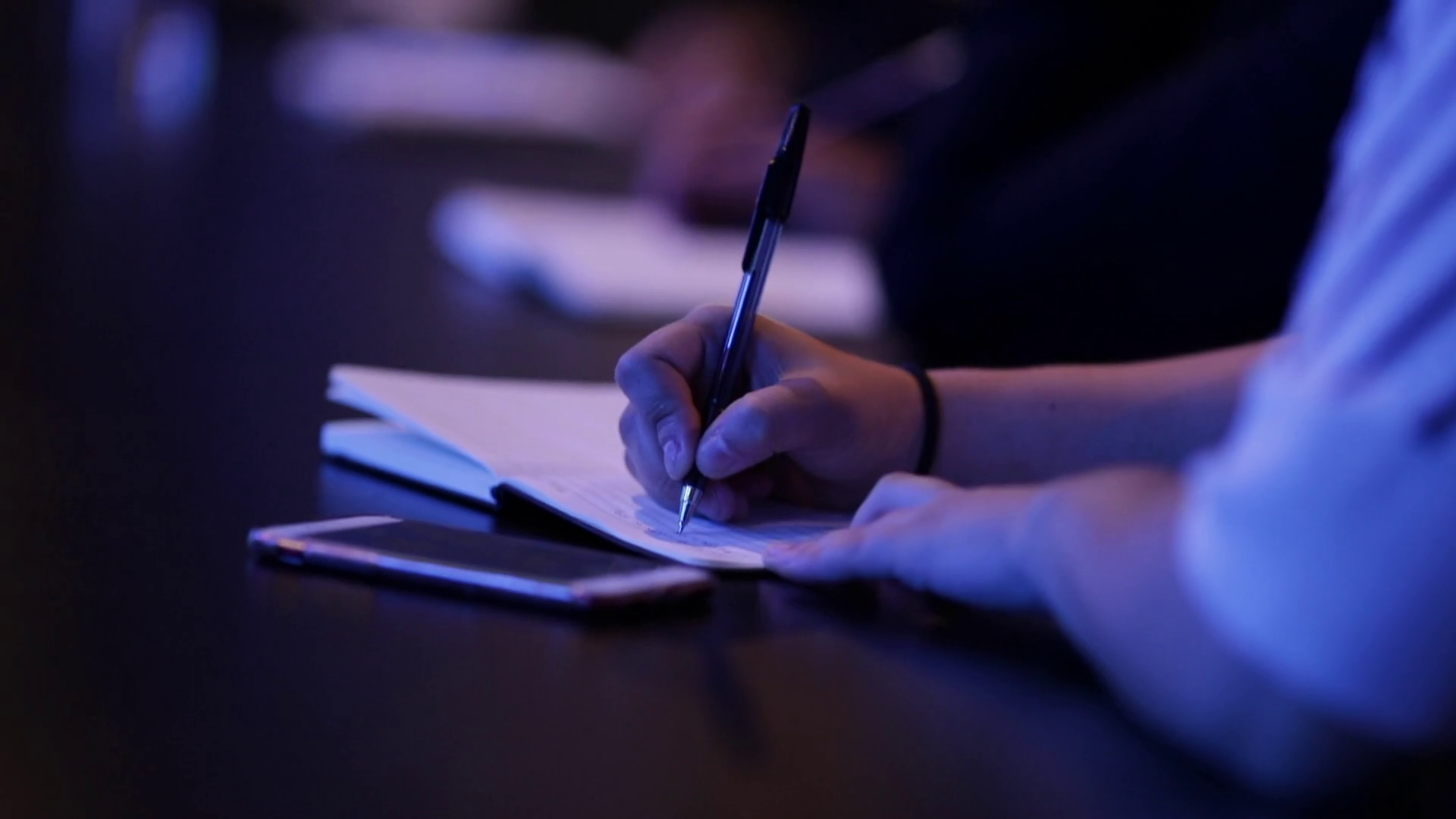 Writing On Paper With Pen Close Up Of Hands Stock Footage SBV-319450257 ...