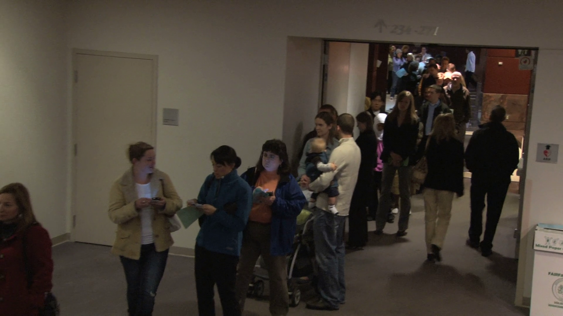 View of Long Voting Line from Above Stock Video Footage 00:15 SBV ...