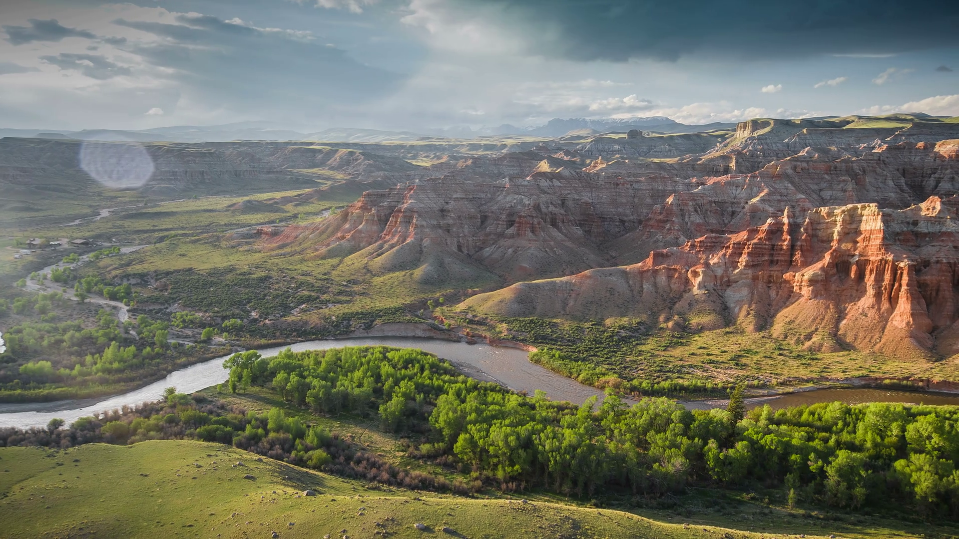 Wyoming Drone Inspiring Aerial Stock Footage SBV-312578643 - Storyblocks