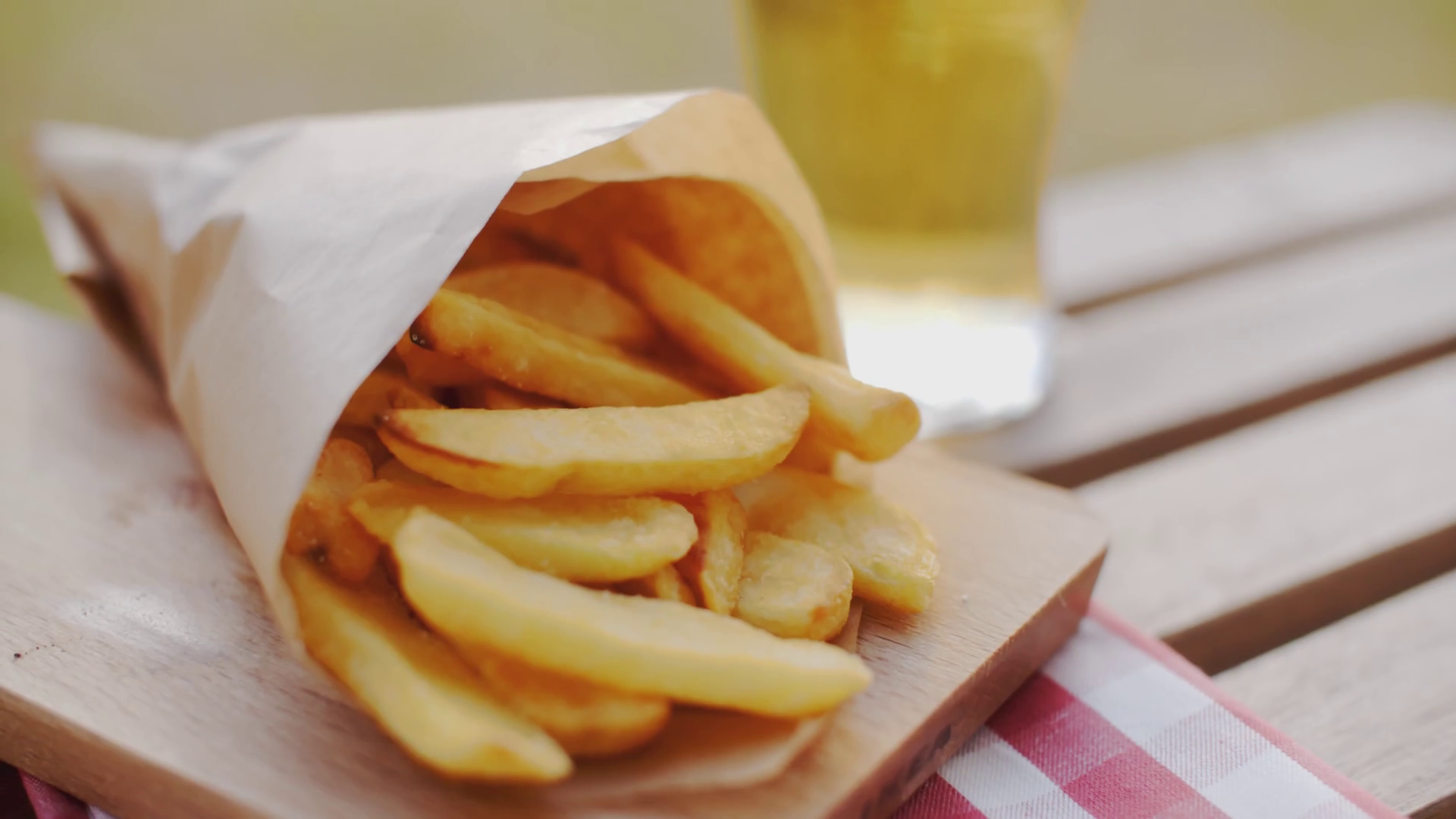 Packet of takeaway French fries Stock Video Footage 00:14 SBV-304991848 ...