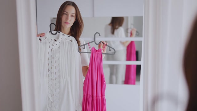 Woman Dressing Up Stock Footage: Royalty-Free Video Clips - Storyblocks