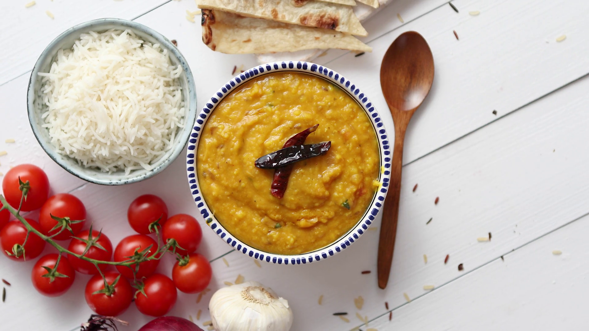 Indian Popular Food Dal Fry Traditional Dal Stock Footage SBV-336693720 ...