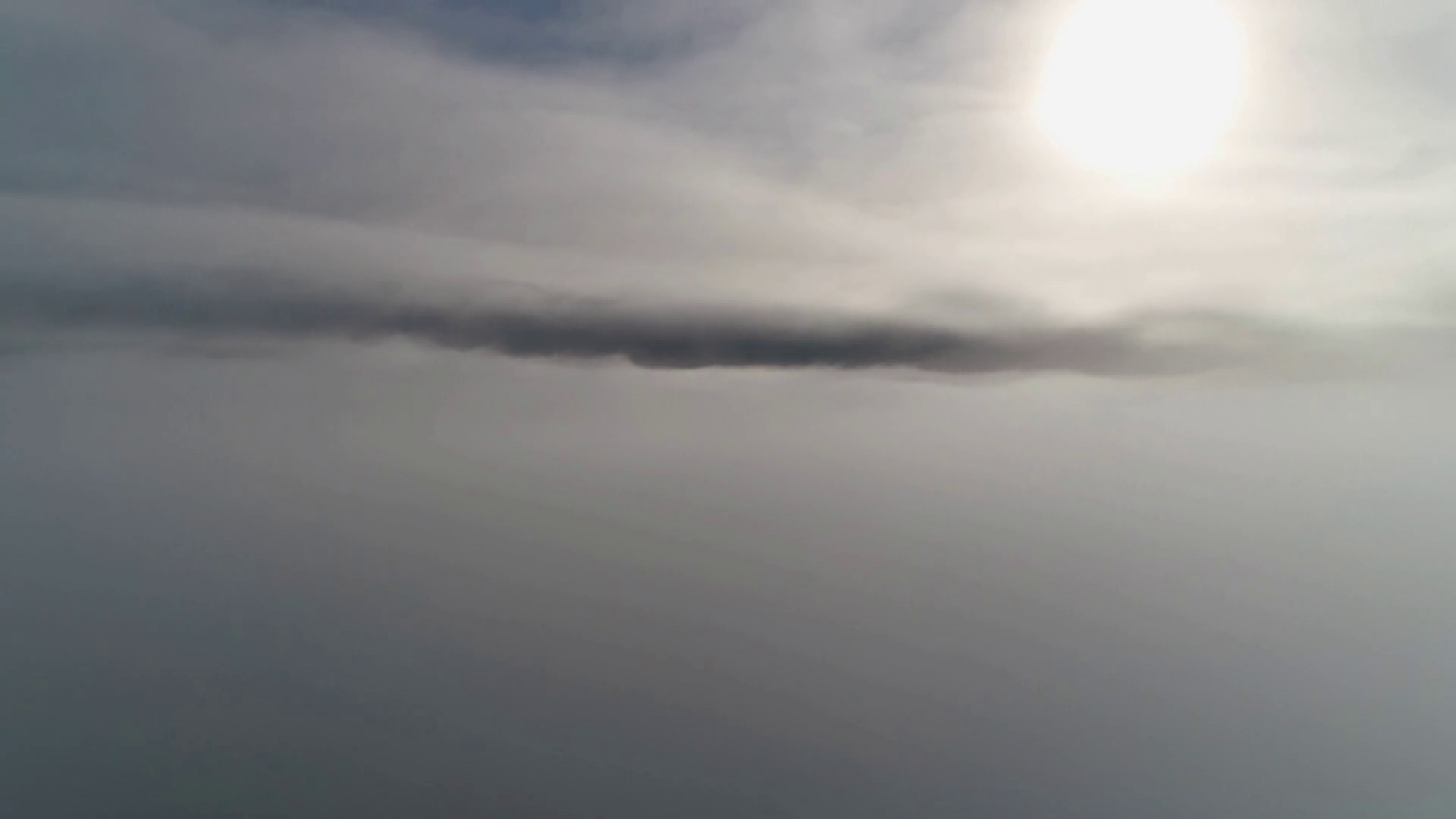 Sun Through Fog Antarctica Aerial Drone View Stock Footage SBV ...