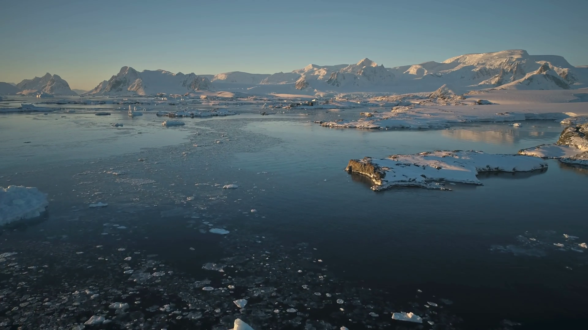 Antarctica Aerial View Drone Flight Over Stock Footage SBV-348391515 ...