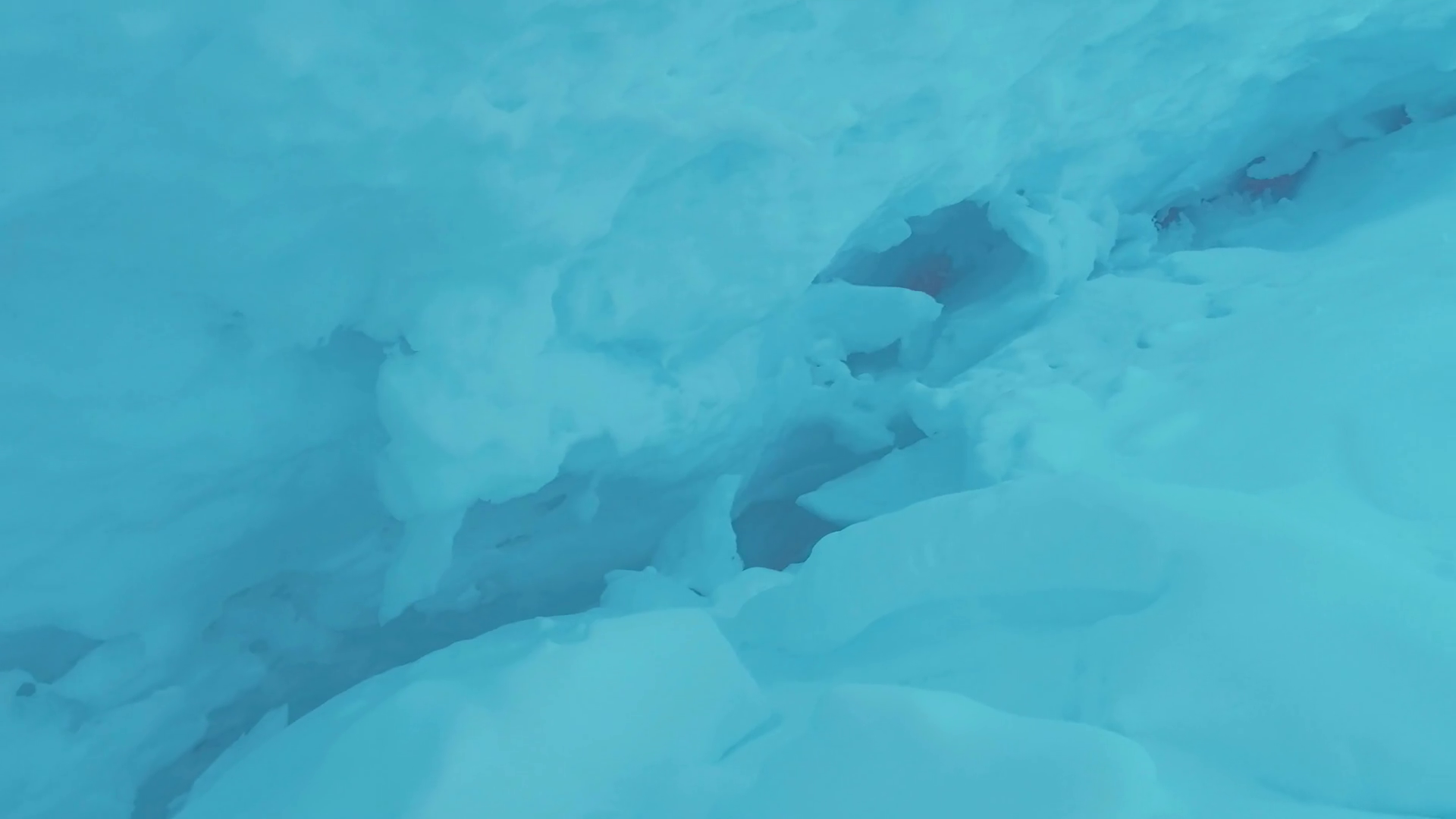 Blue Ice Cave Crack In Antarctic Turquoise Stock Footage SBV-348390784 ...