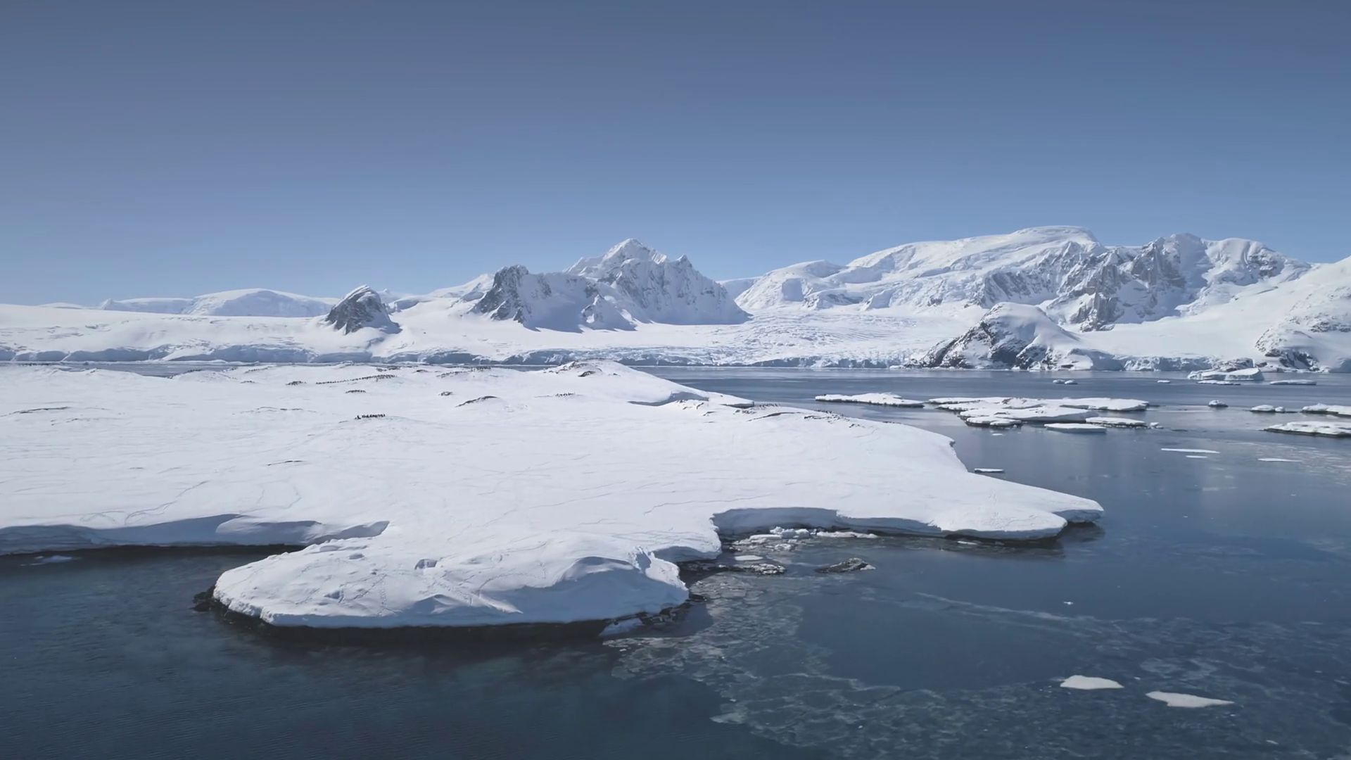 Aerial Flight Over Antarctica Shoreline Stock Footage SBV-348411766 ...