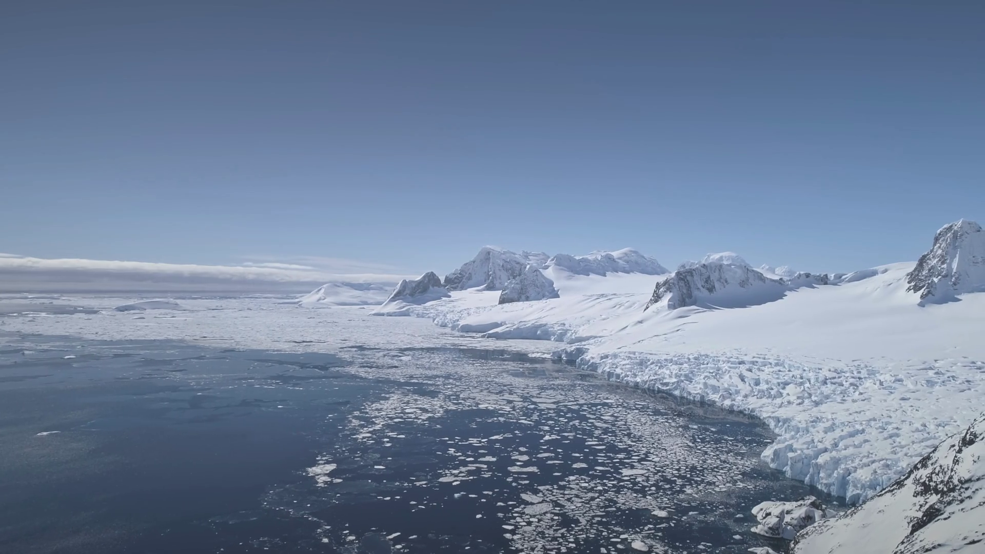 Aerial Flight Over Antarctica Glacier Stock Footage SBV-348389703 ...