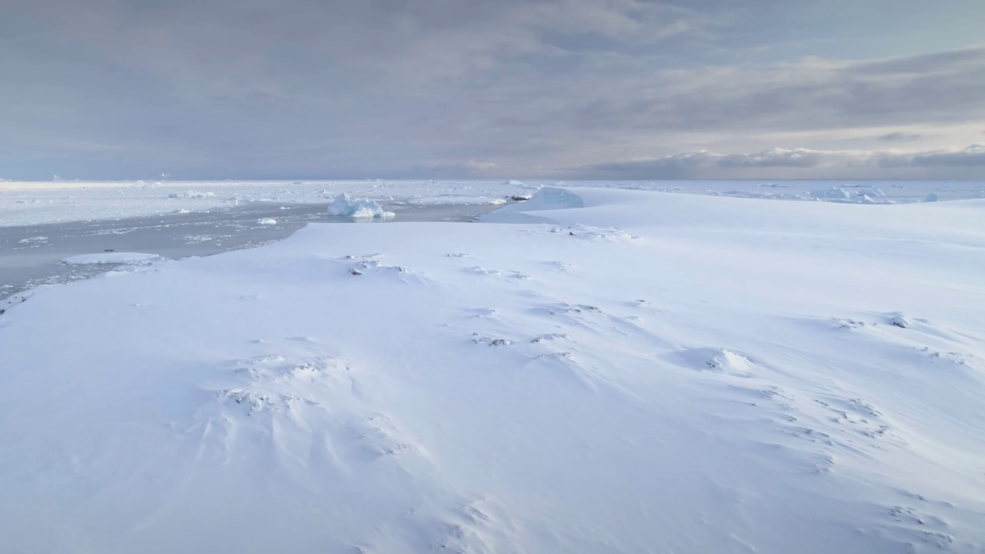 Infinitely Endless Polar Snowy Desert In Stock Footage SBV-348724594 ...