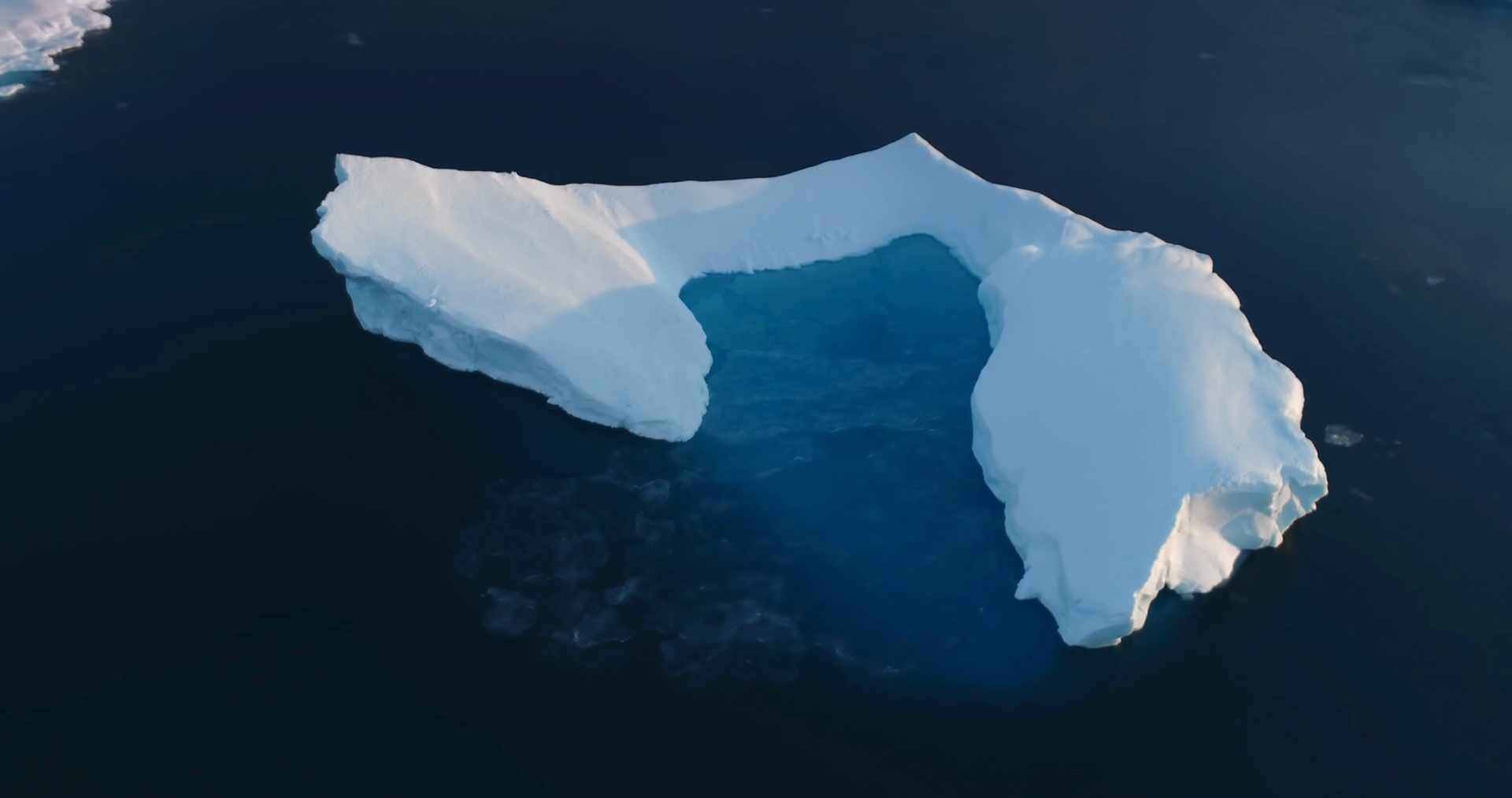 Melting Arctic Iceberg Aerial View Glacier Stock Footage SBV-348829806 ...