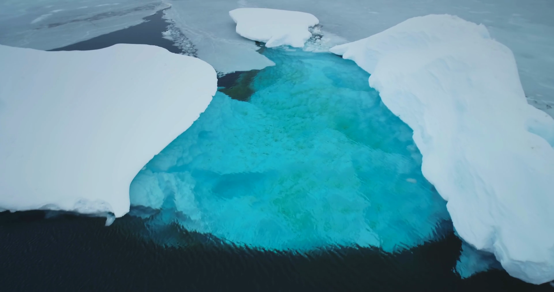 Melting Arctic Blue Water Glaciers Aerial Stock Footage SBV-348829090 ...