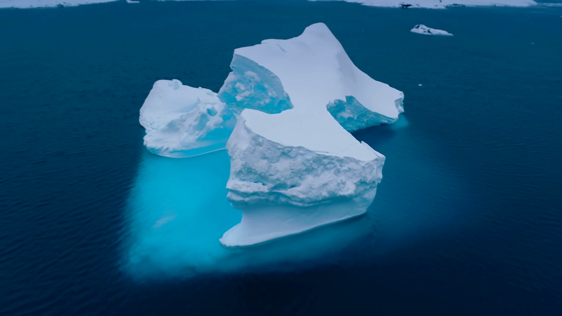 Antarctica Melting Blue Iceberg Drifting Stock Footage SBV-348827491 ...
